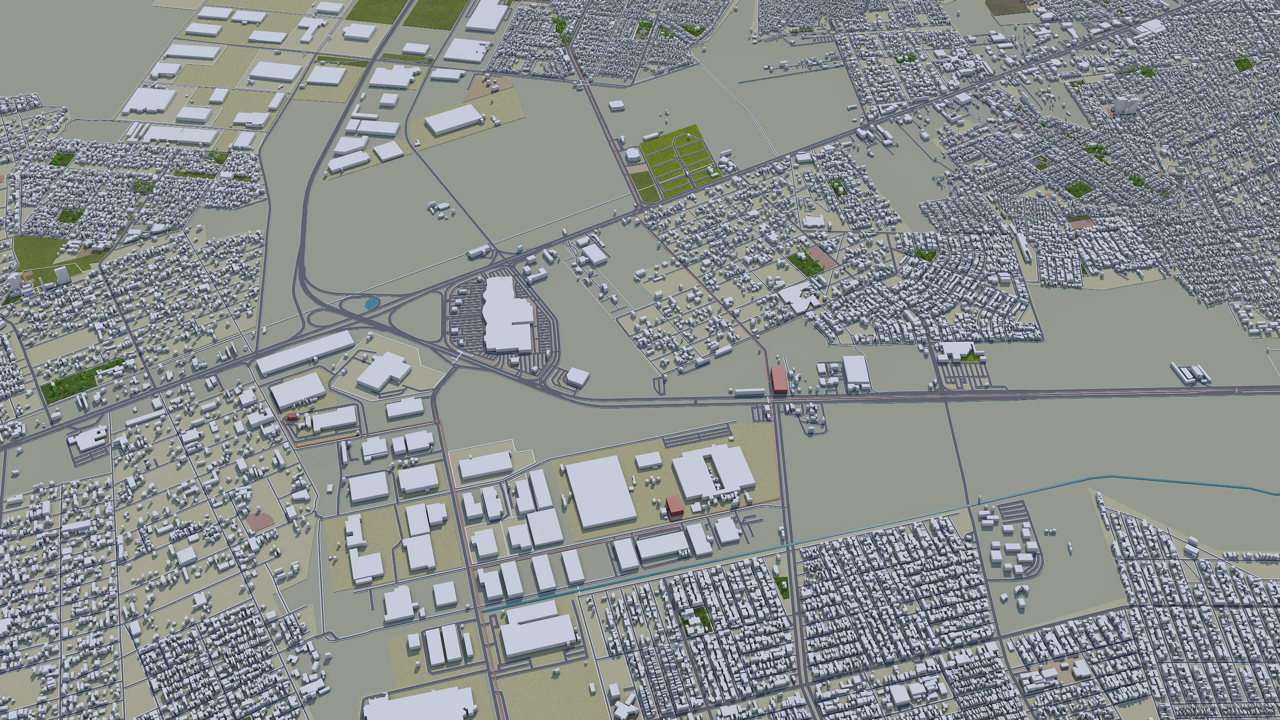 Reynosa City Tamaulipas Mexico 3D Model 30km by 3dstudio