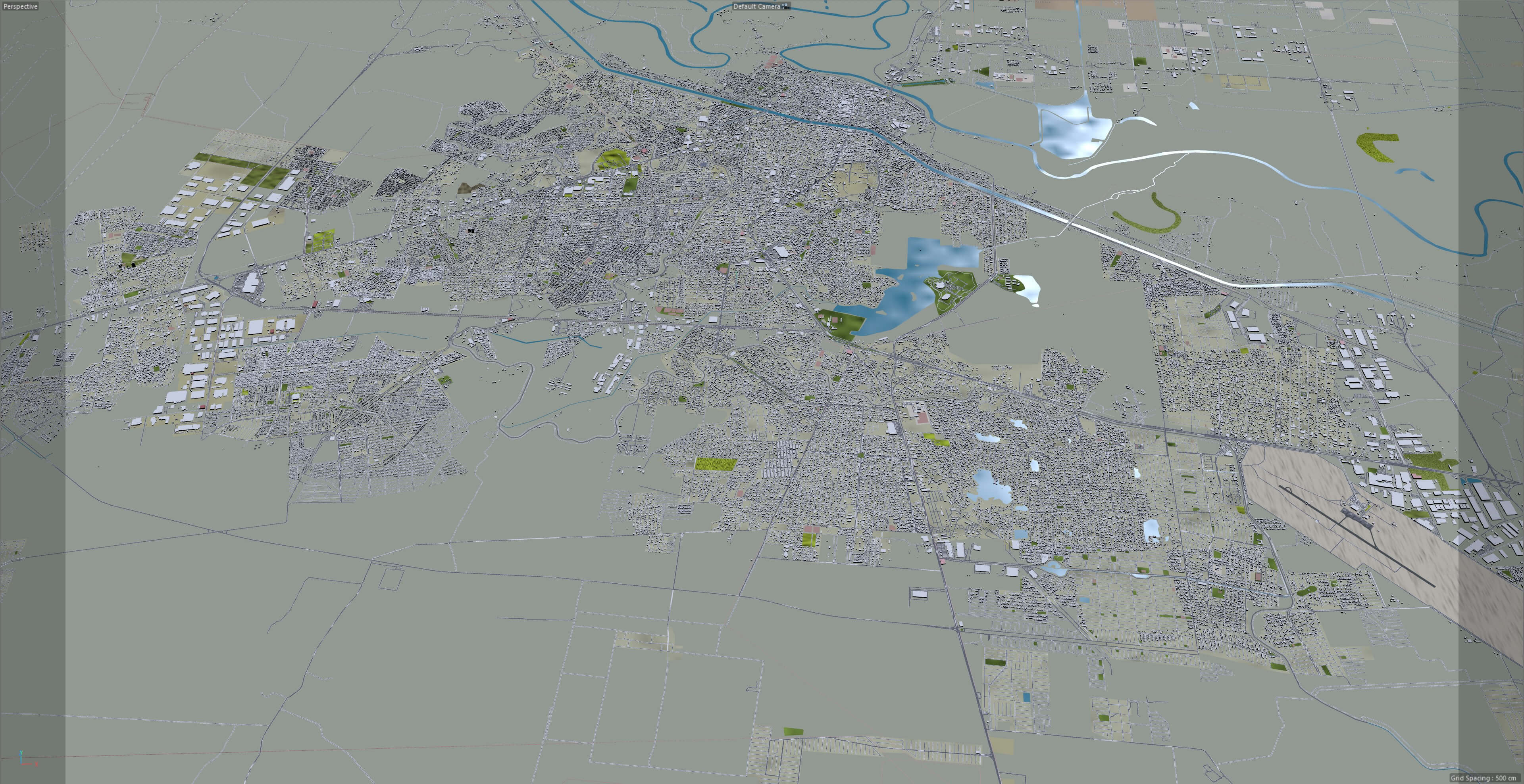 Reynosa City Tamaulipas Mexico 3D Model 30km by 3dstudio