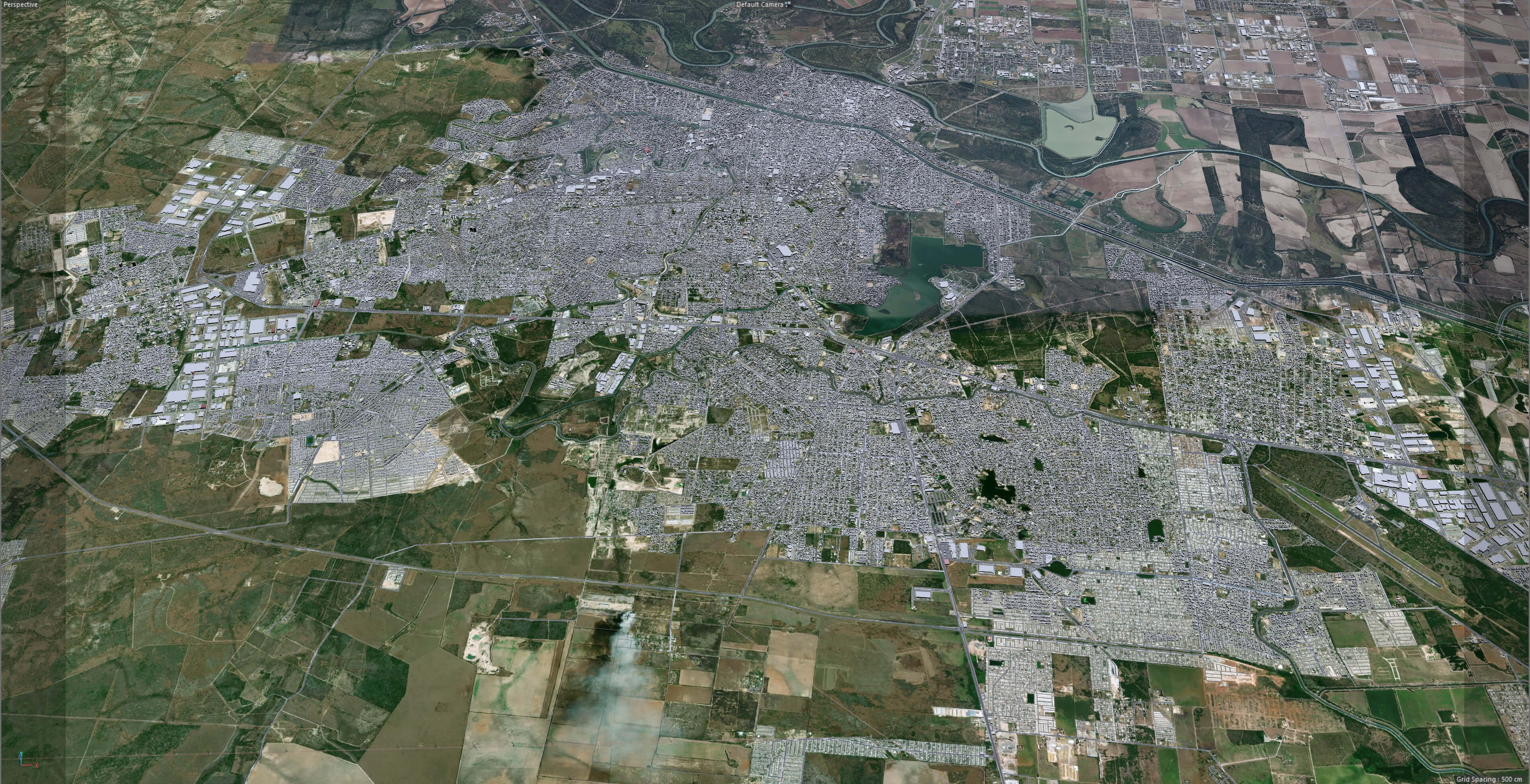 Reynosa City Tamaulipas Mexico 3D Model 30km by 3dstudio