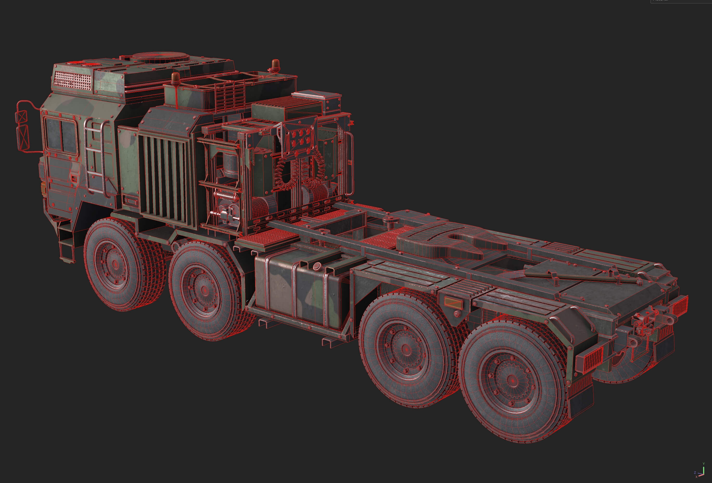Rheinmetall HX81 Military Truck - 3D Model by 3dstudio