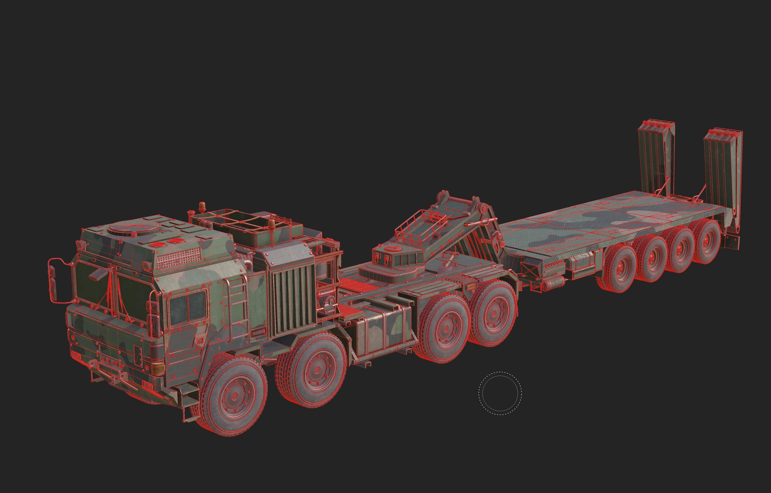 Rheinmetall HX81 Military Truck With Troller - 3D Model by 3dstudio