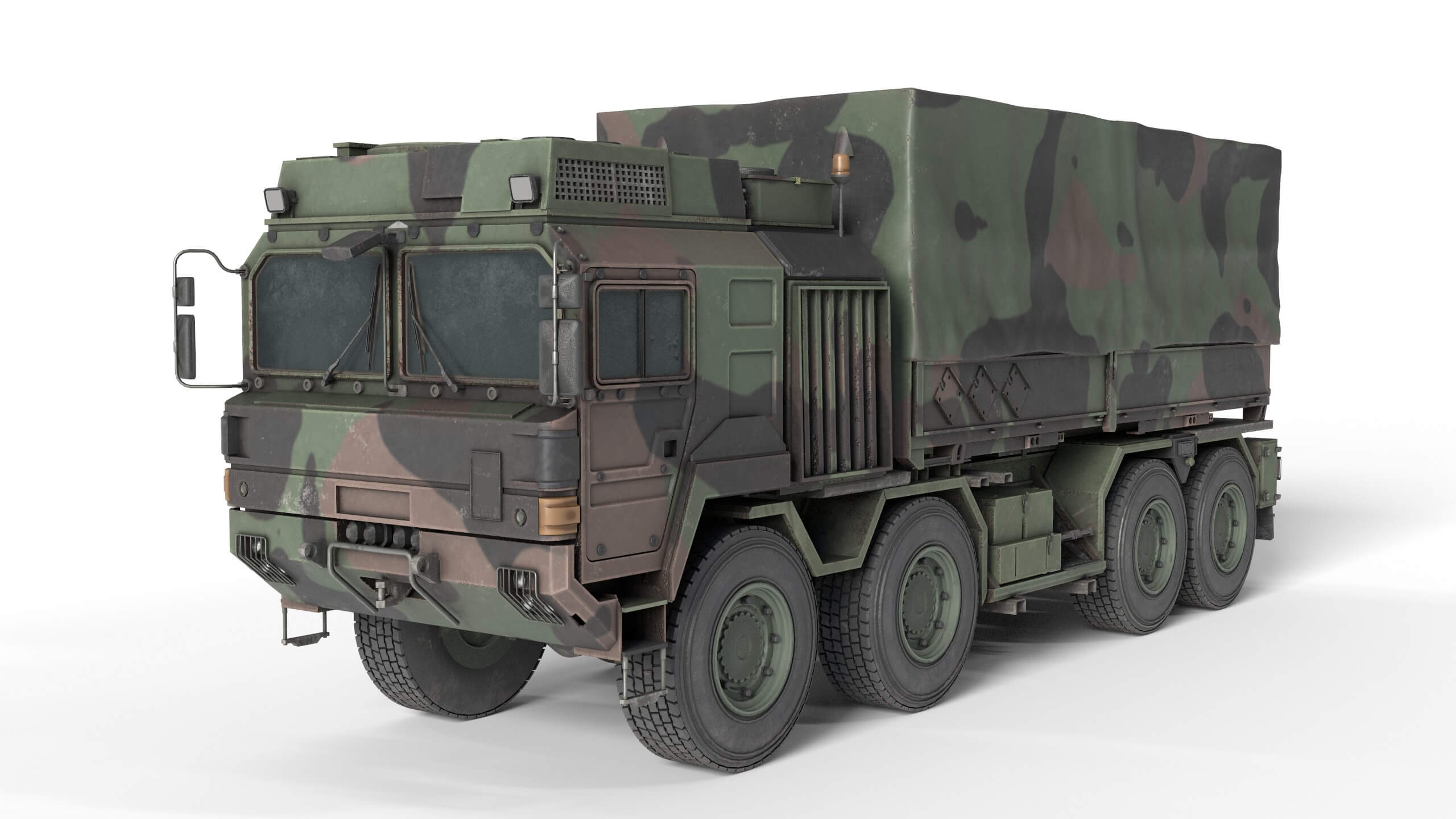 Rheinmetall Man Military Truck Utf Wls - 3D Model by 3dstudio
