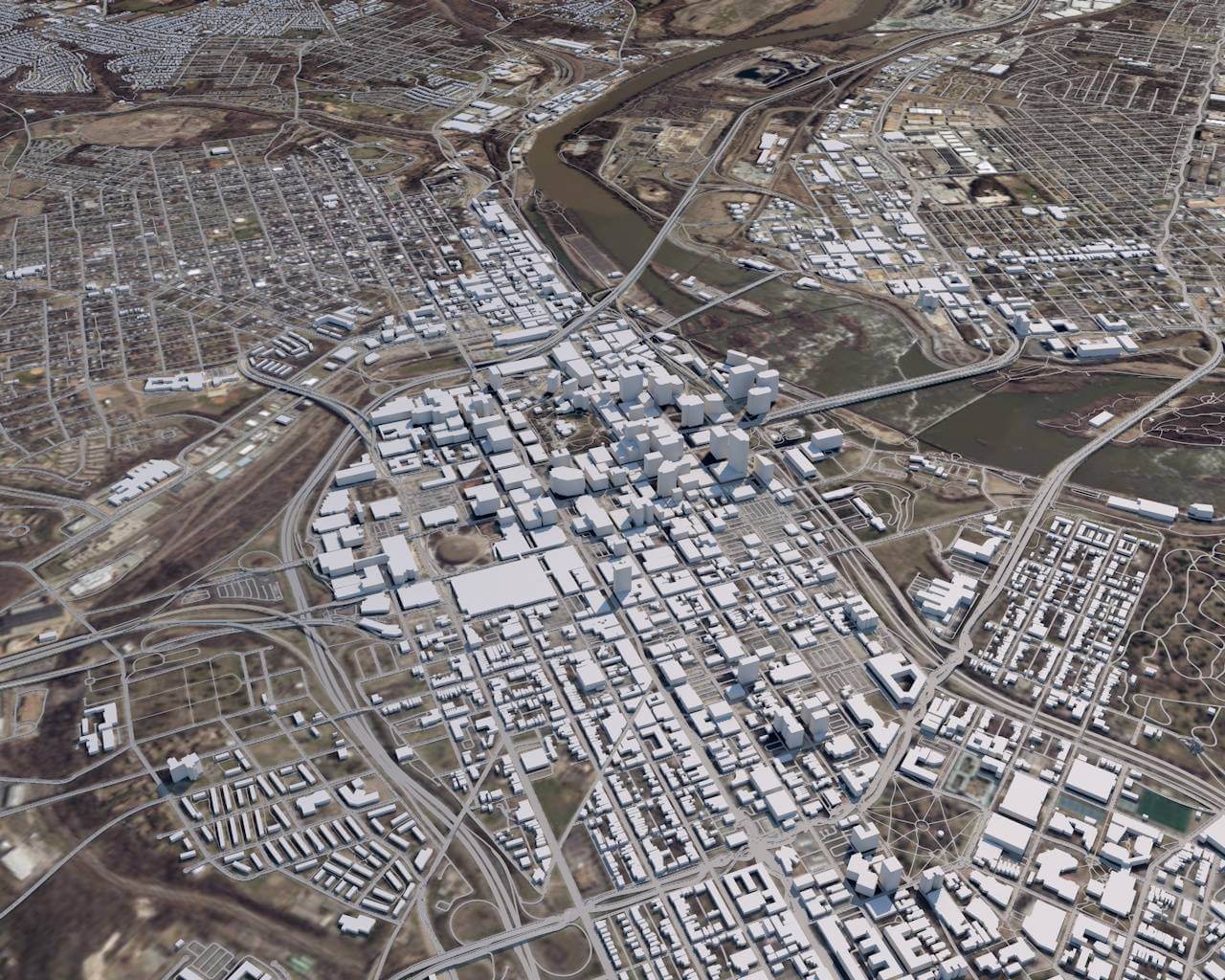 Richmond Virginia - 3D Model by 3dstudio