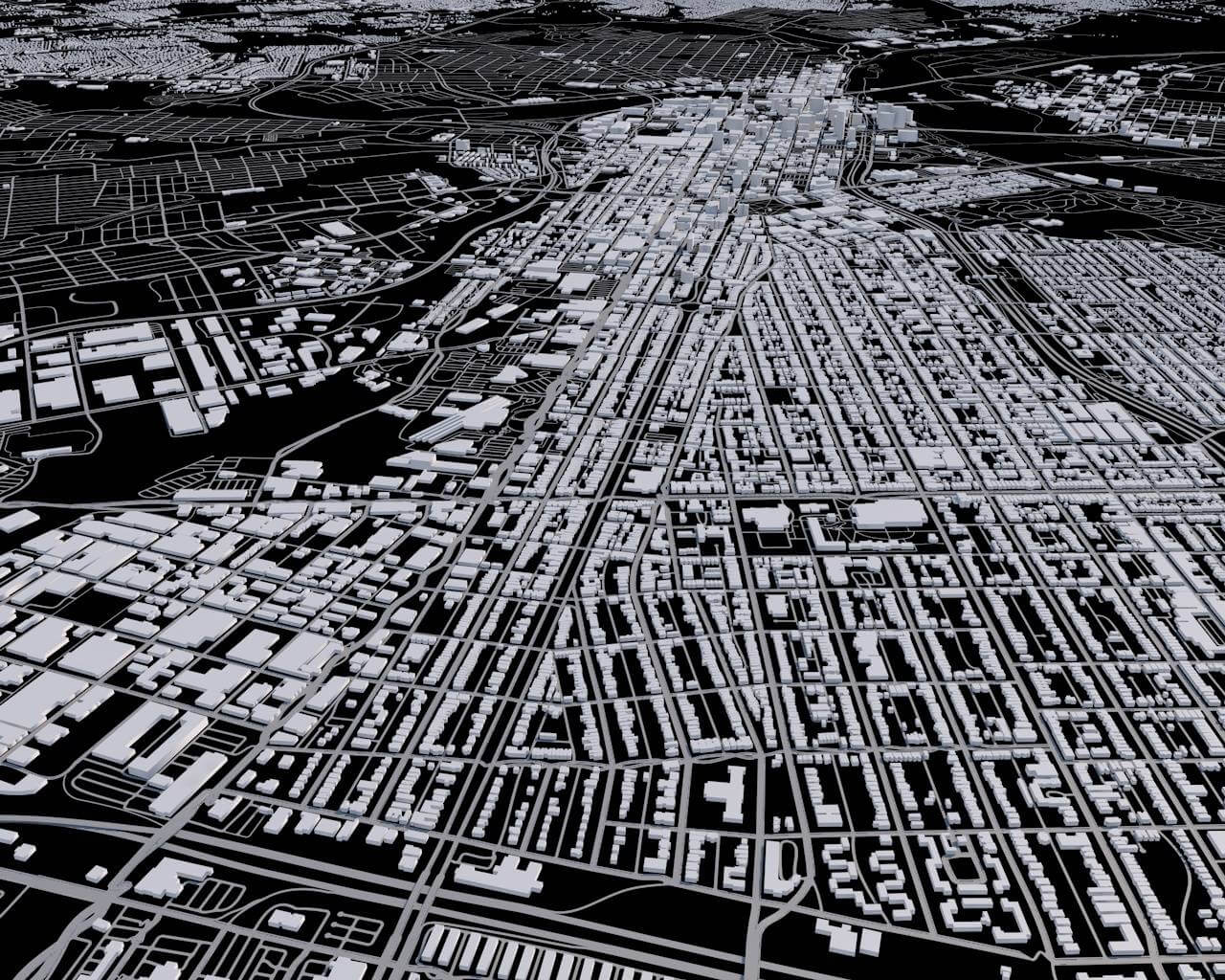 Richmond Virginia - 3D Model by 3dstudio