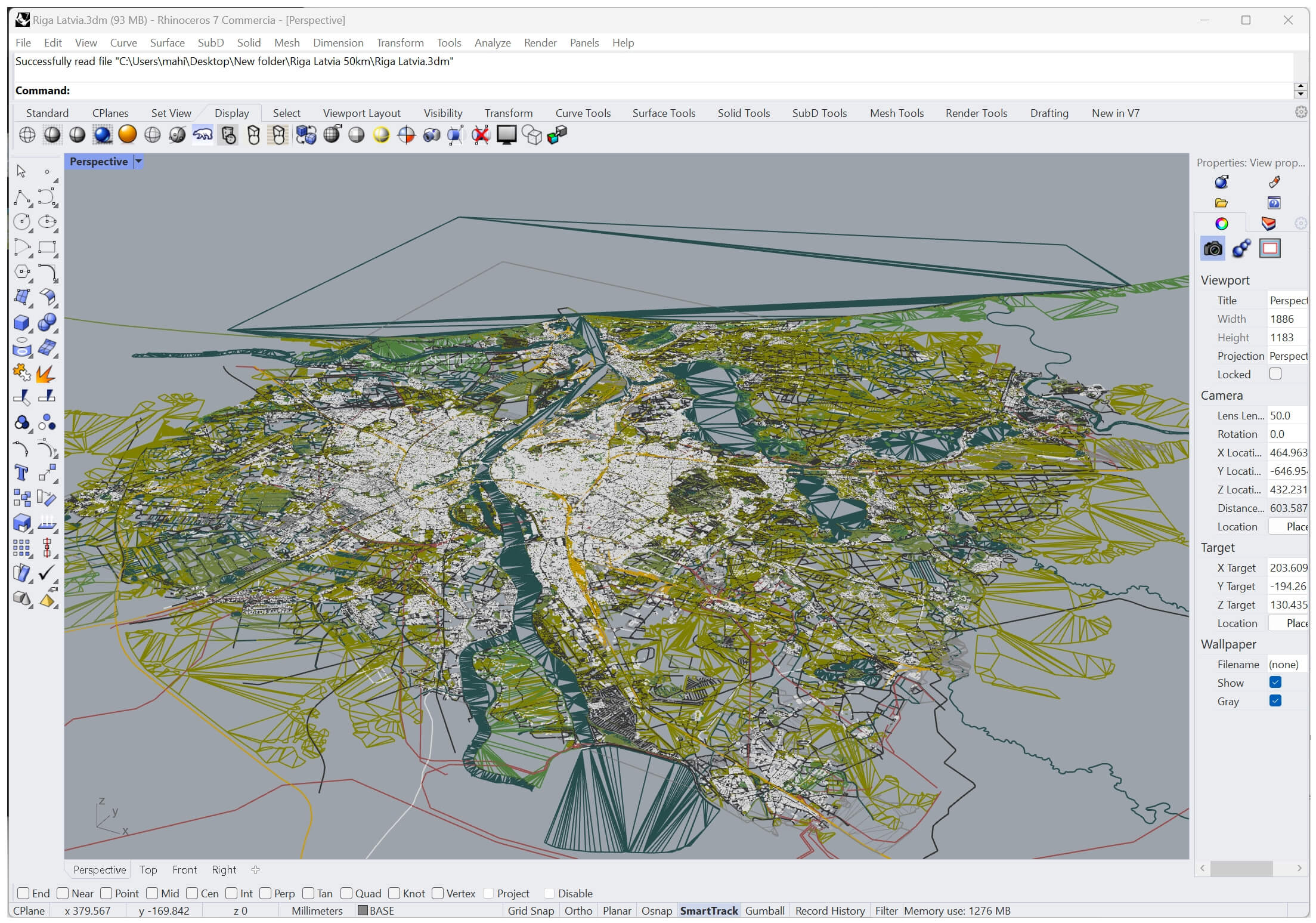 Riga, Latvia 50km - 3D Model by 3dstudio