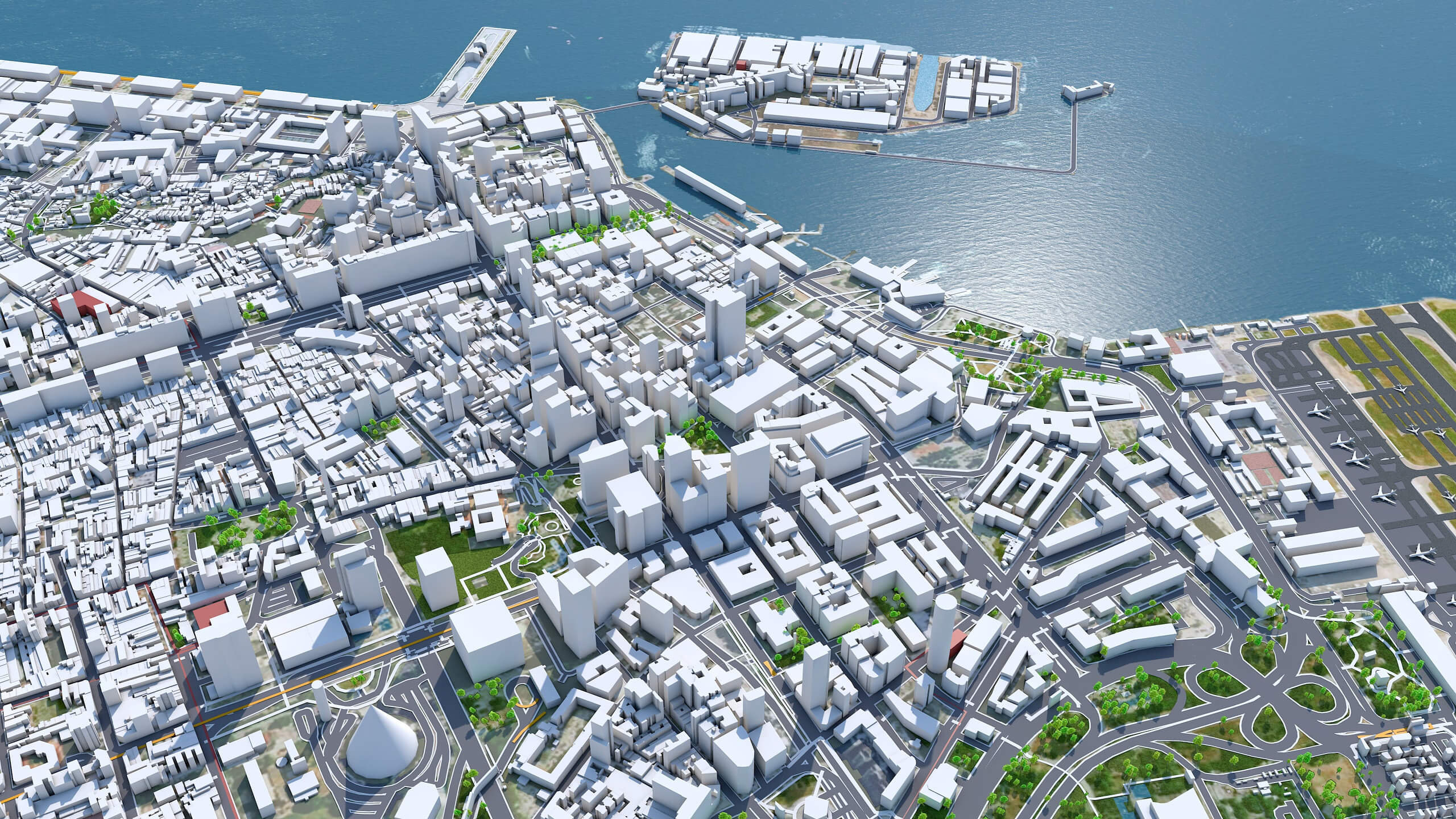 Rio De Janeiro, Brazil 80km - 3D Model by 3dstudio