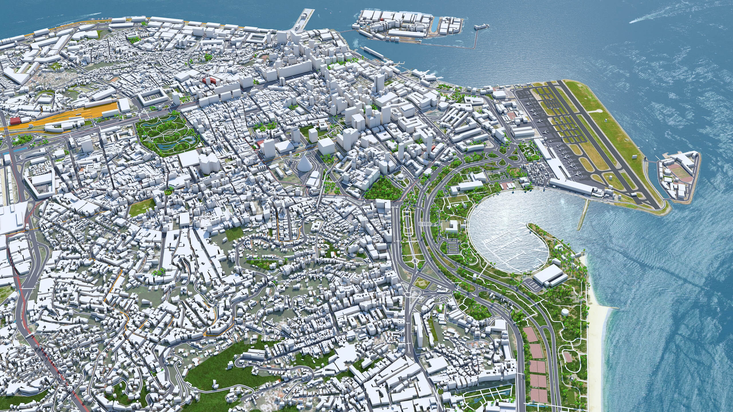 Rio De Janeiro, Brazil 80km - 3D Model by 3dstudio