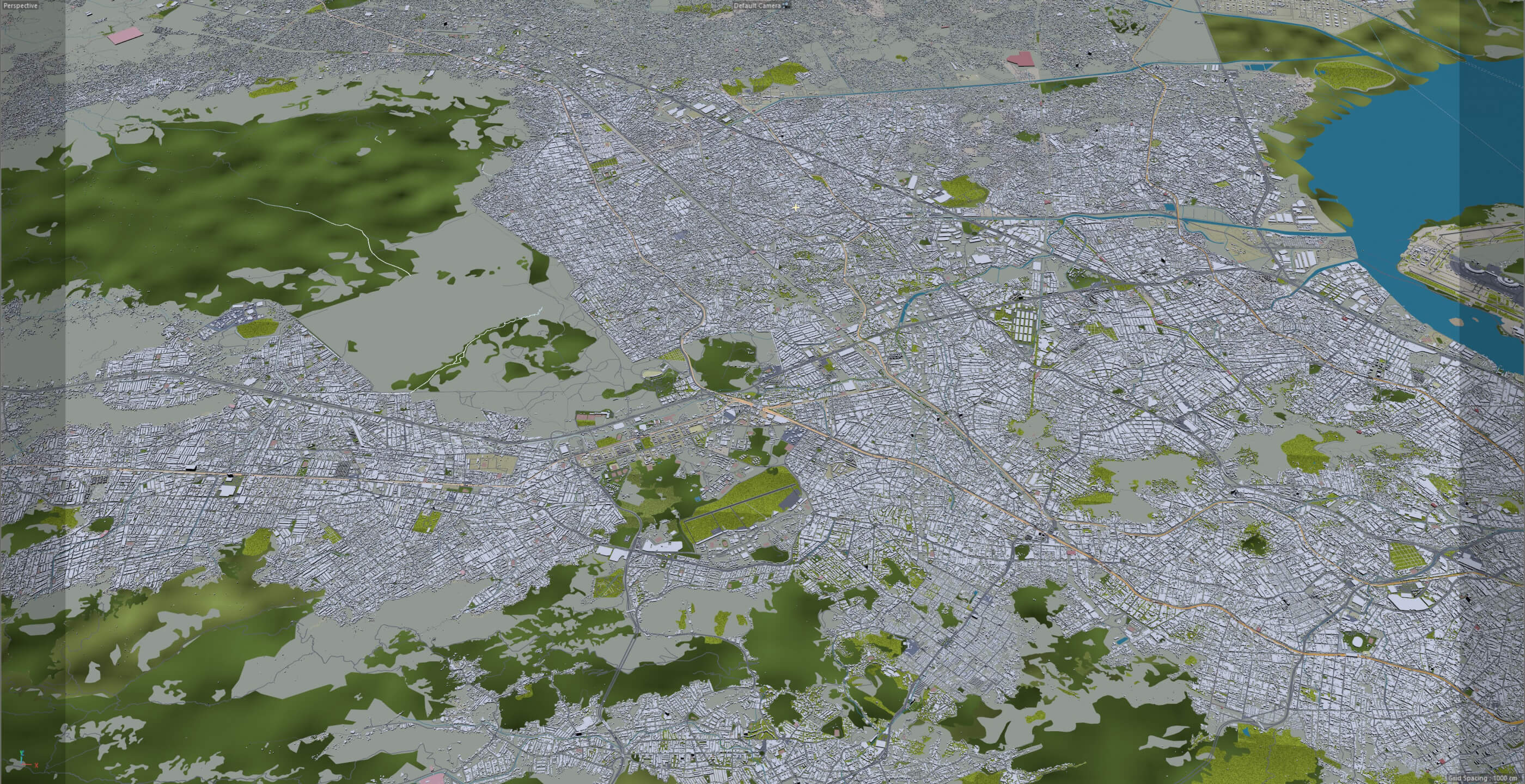 Rio De Janeiro, Brazil 80km - 3D Model by 3dstudio