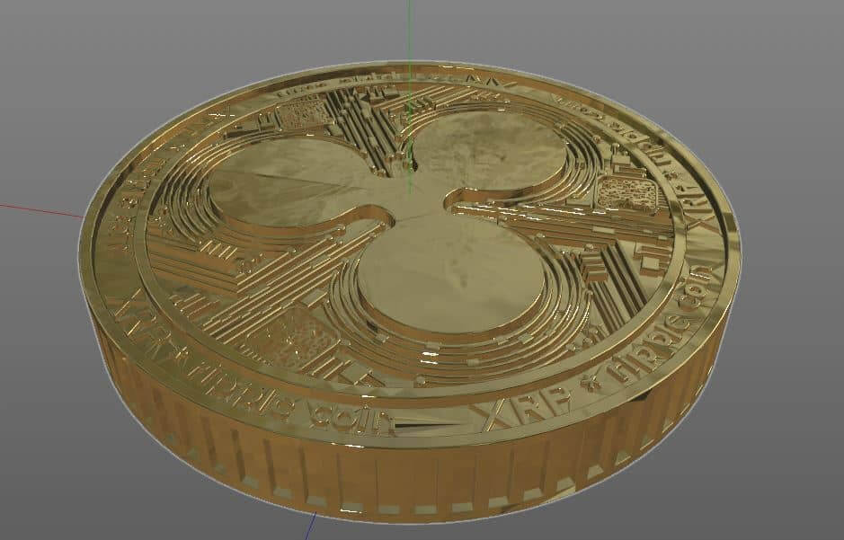 Ripple Coins - 3D Model by 3dstudio