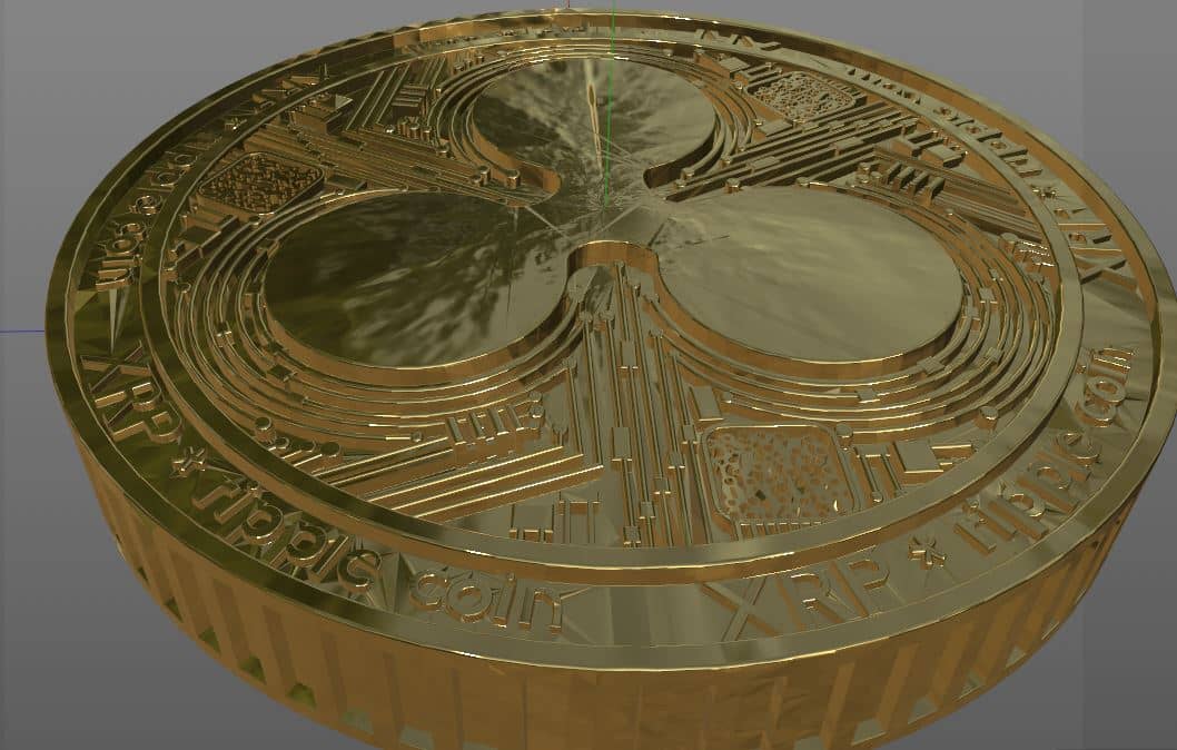 Ripple Coins - 3D Model by 3dstudio