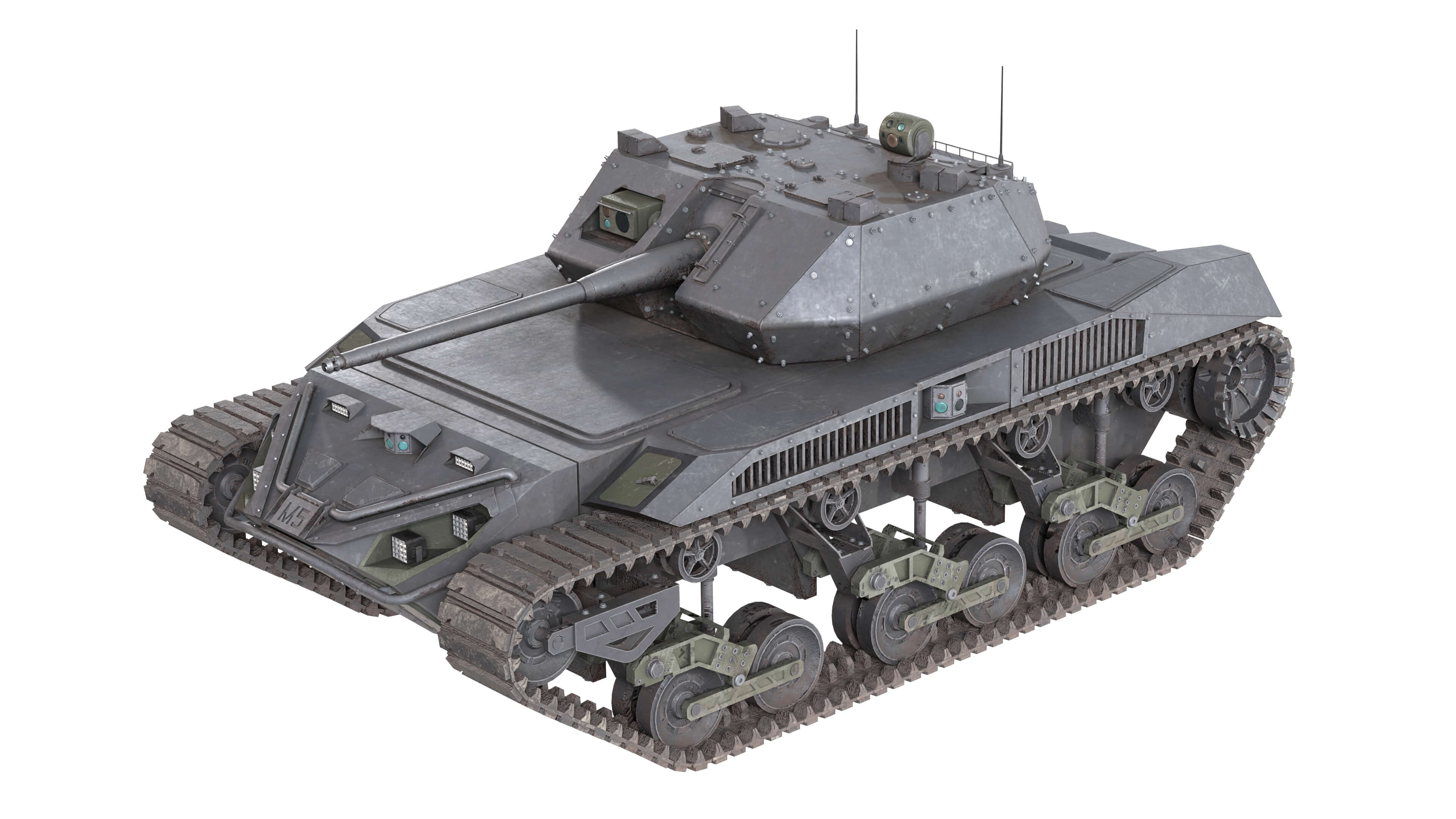 Ripsaw M5 Ground Vehicle - 3D Model by 3dstudio