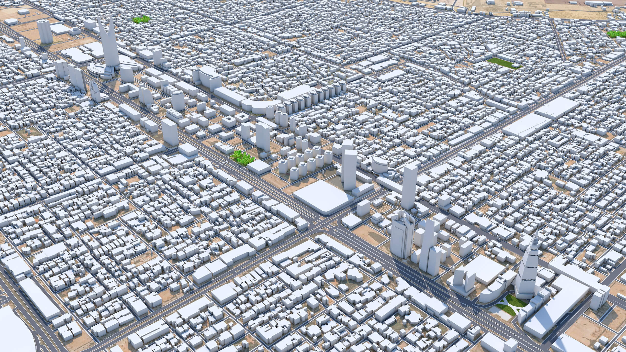 Riyadh City Downtown Saudi Arabia 15km - 3D Model by 3dstudio