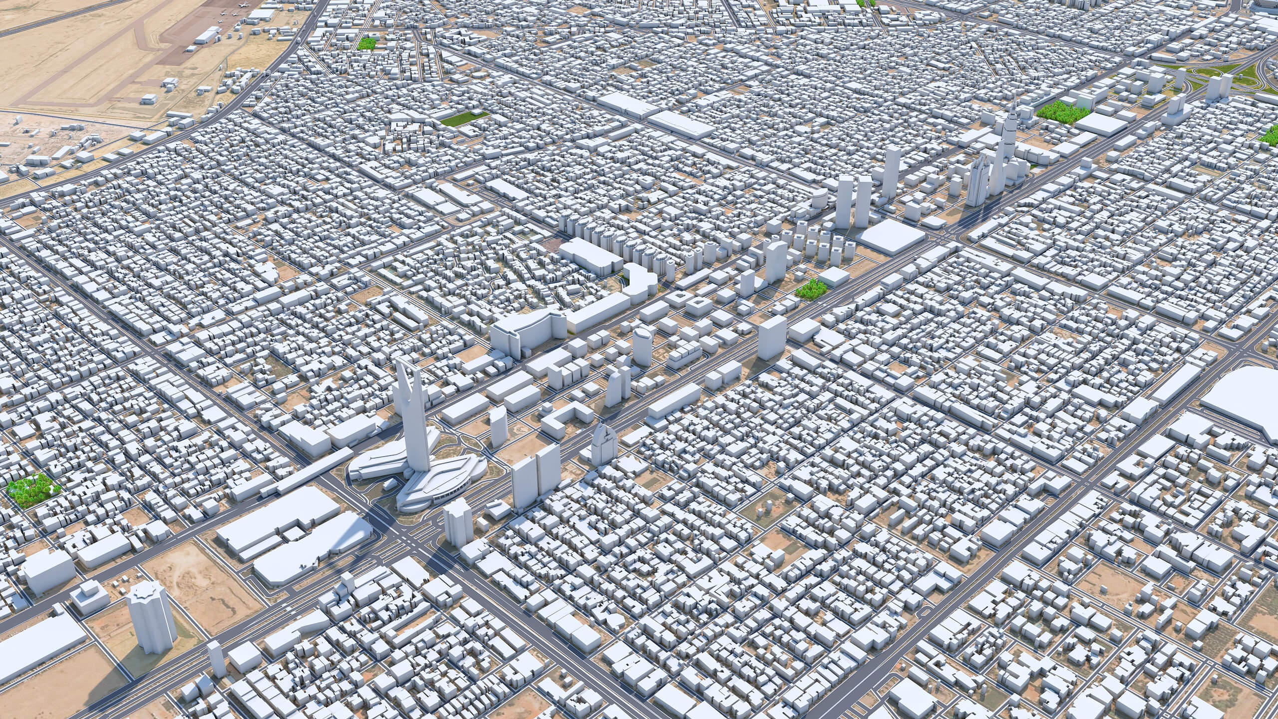 Riyadh City Downtown Saudi Arabia 15km - 3D Model by 3dstudio