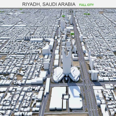 Riyadh, Saudi Arabia 120km - 3D Model by 3dstudio