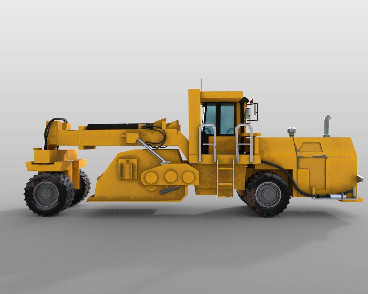 Road Reclaimer - 3D Model by 3dstudio