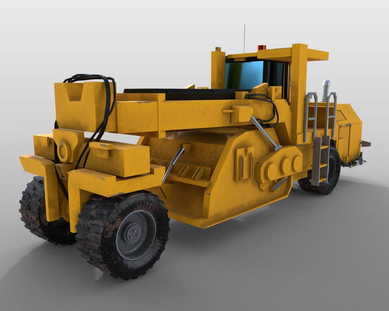 Road Reclaimer - 3D Model by 3dstudio