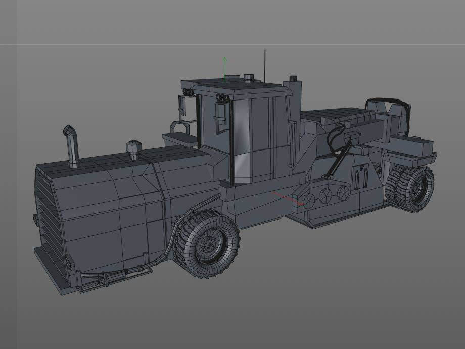 Road Reclaimer - 3D Model by 3dstudio
