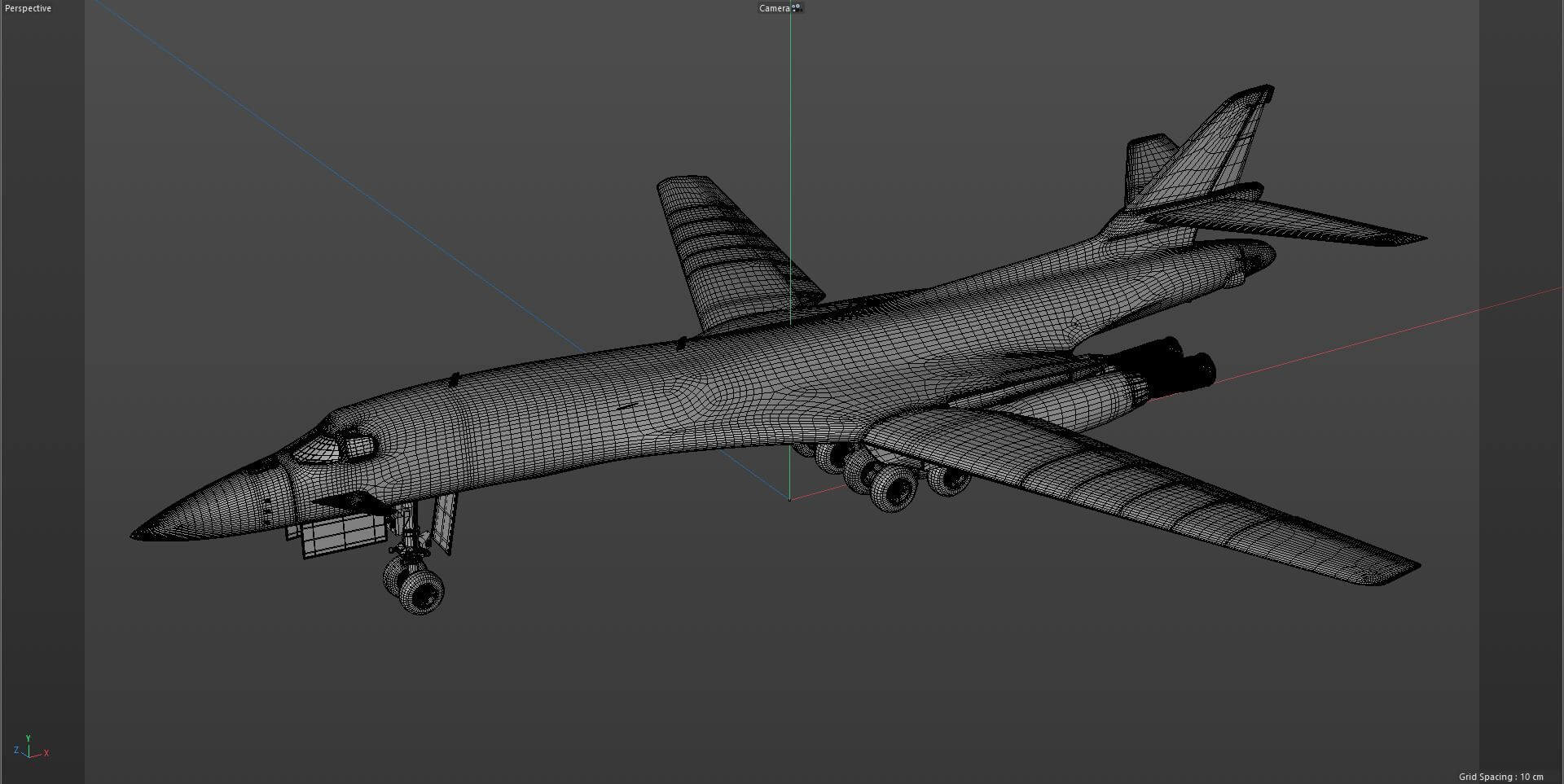 Rockwell B-1B Lancer Bomber 3D Model by 3dstudio