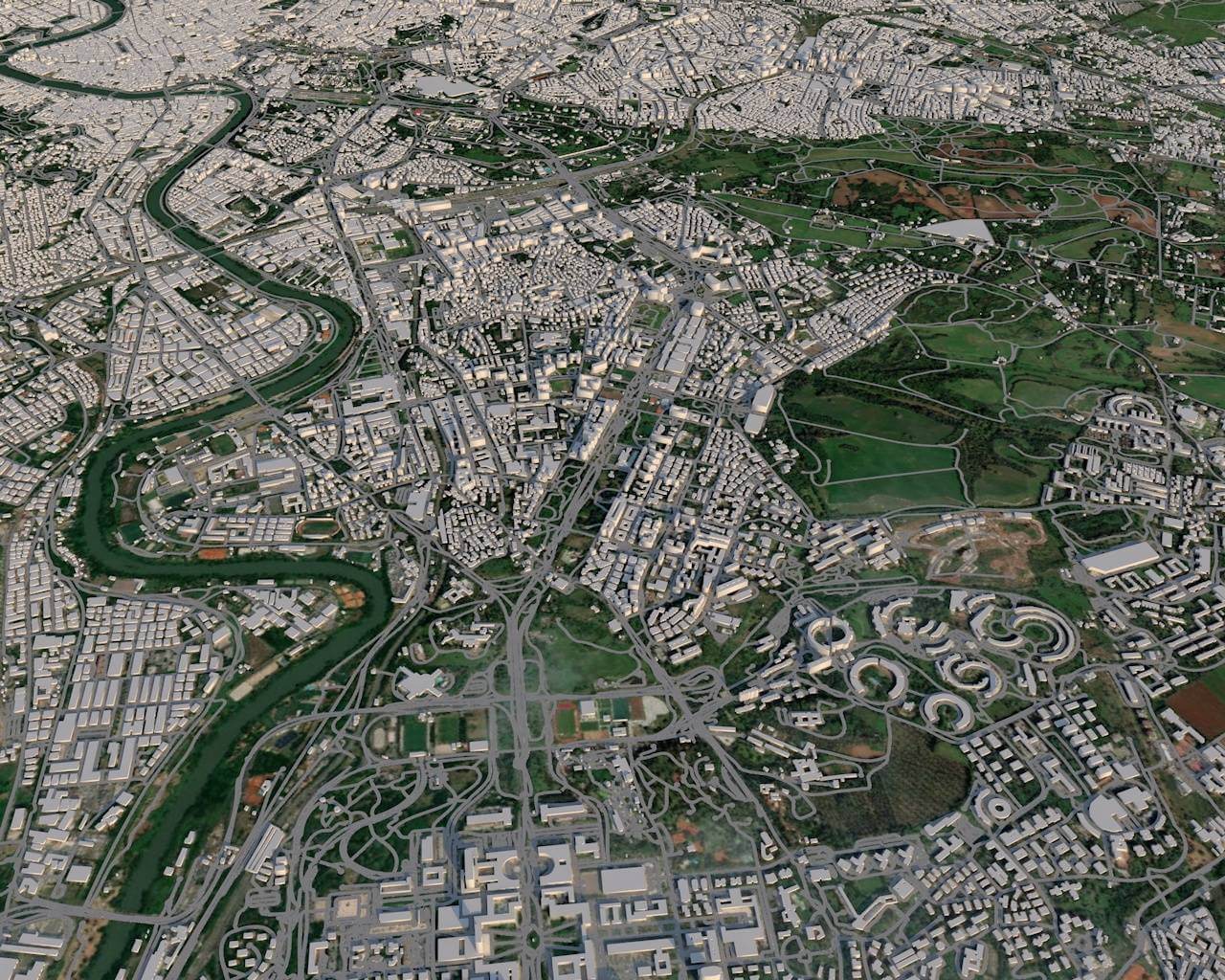 Rome Italy - 3D Model by 3dstudio