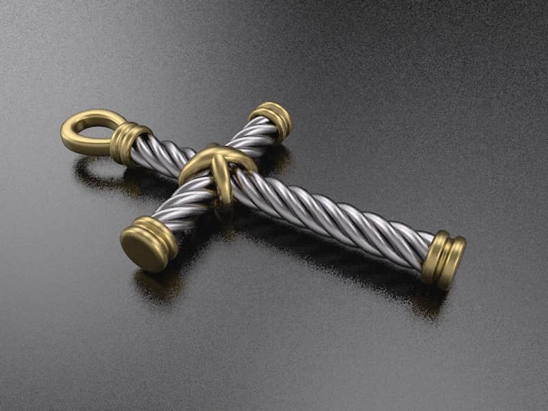 Rope Cross - 3D Model by 3dstudio