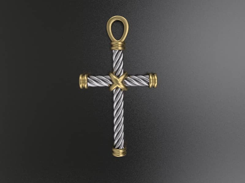 Rope Cross - 3D Model by 3dstudio