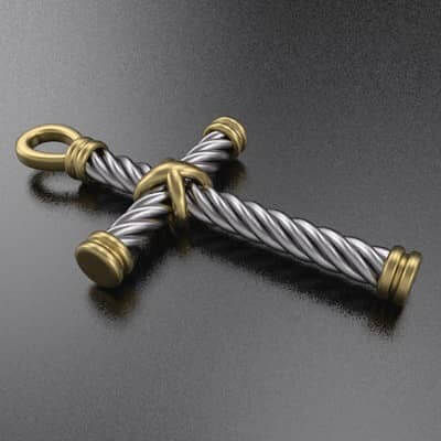 Rope Cross - 3D Model by 3dstudio