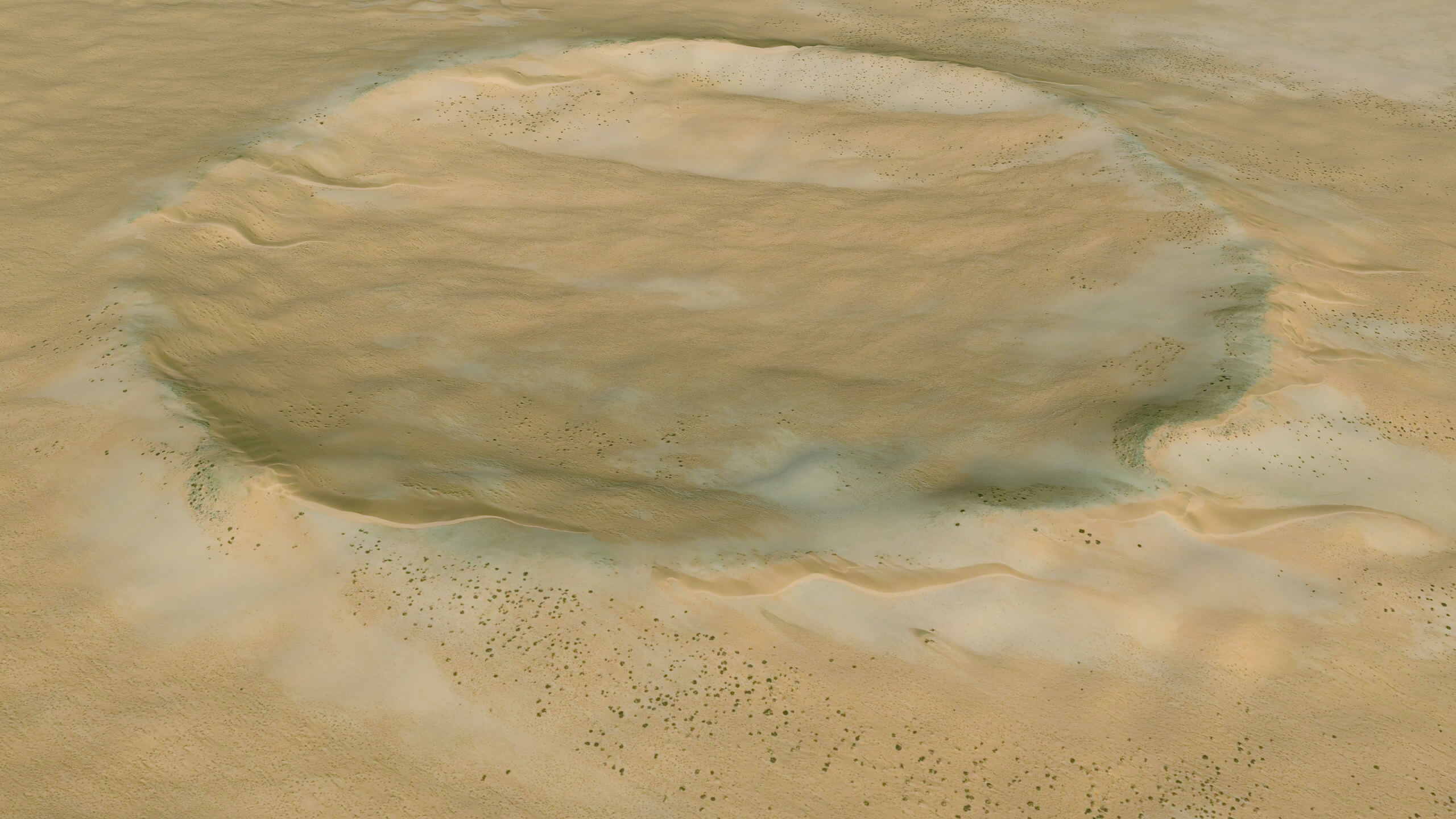 Roter Kamm Crater Namibia Terrain 3D Model by 3dstudio