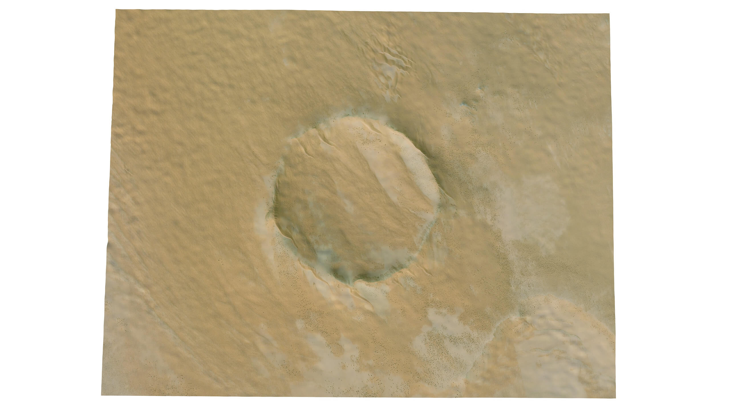 Roter Kamm Crater Namibia Terrain 3D Model by 3dstudio