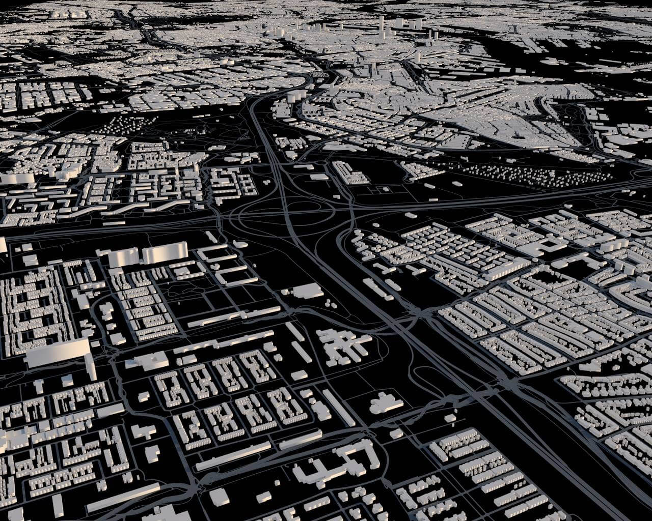 Rotterdam South Holland - 3D Model by 3dstudio