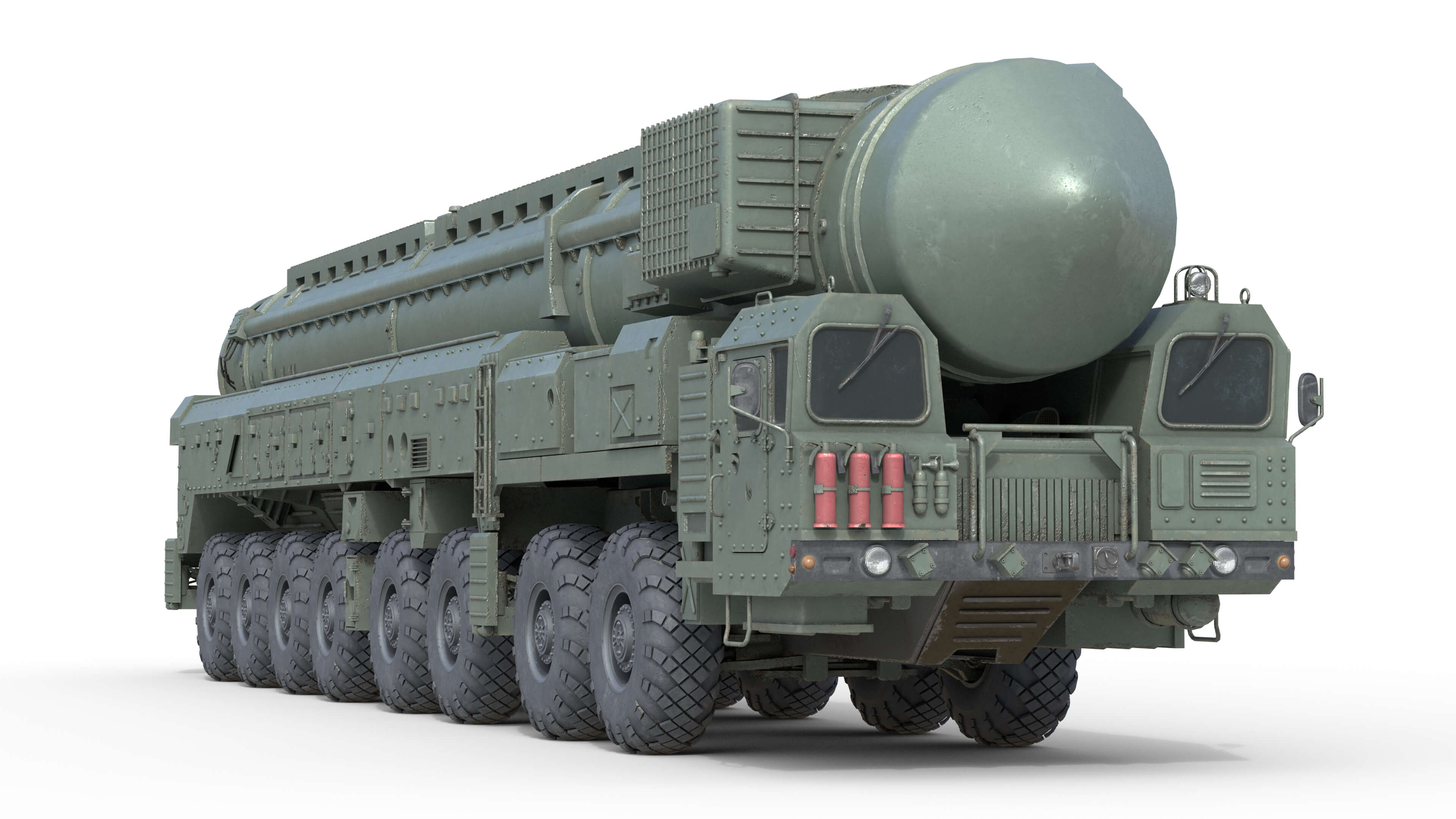 RT 2PM Topol Intercontinental Ballistic Missile - 3D Model by 3dstudio