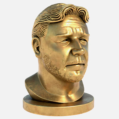 Rusell Statue - 3D Model by 3dstudio