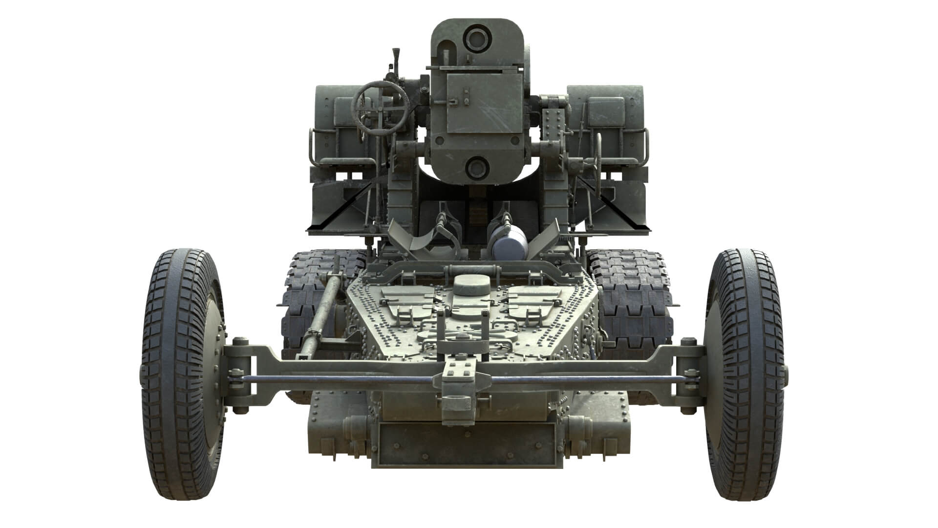 Russian B4 Howitzer 203mm M1931 - 3D Model by 3dstudio