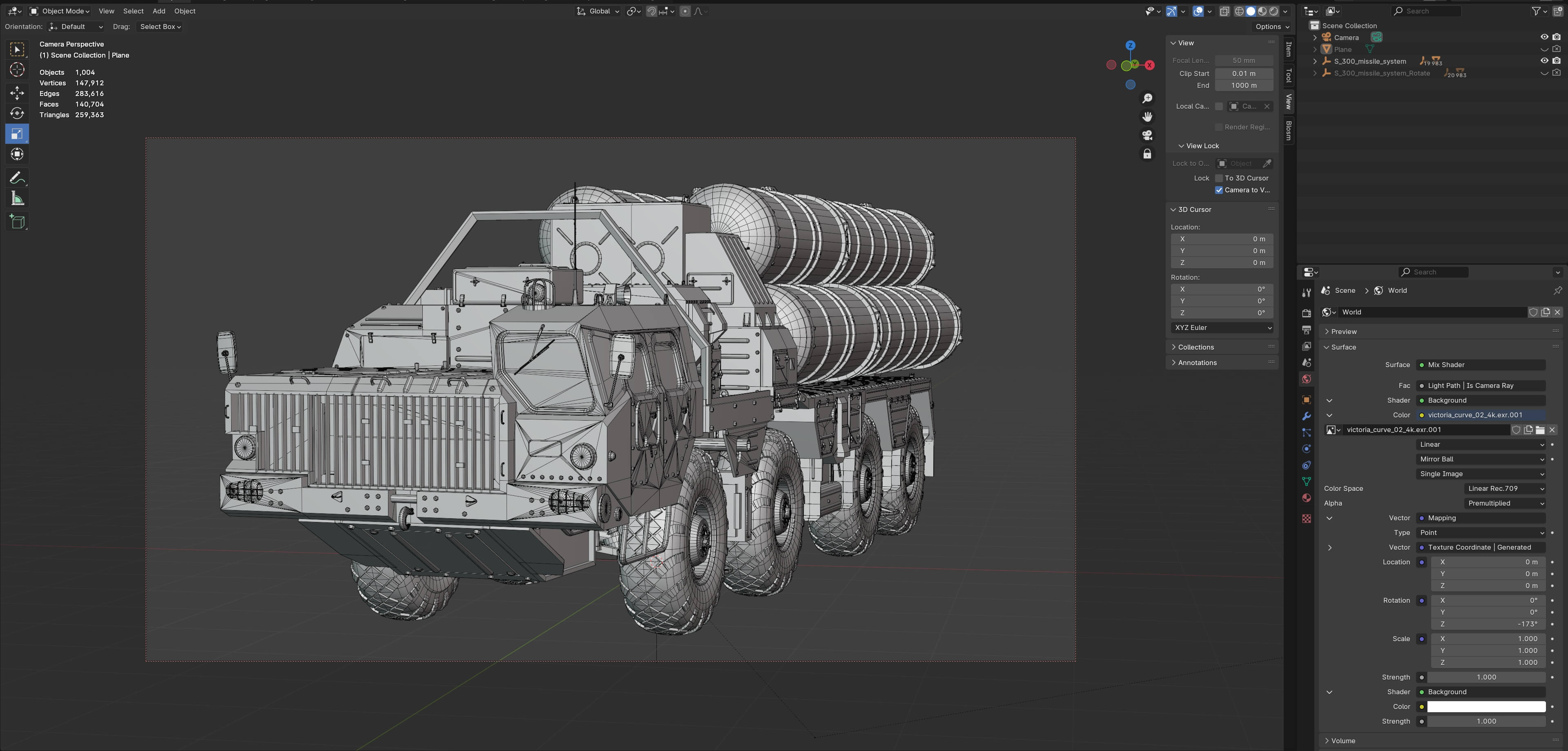 S-300 Missile System 3D Model by 3dstudio