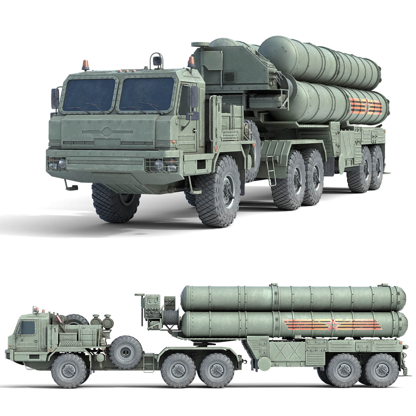 S-400 Triumf Air Defense System 3D Model by 3dstudio
