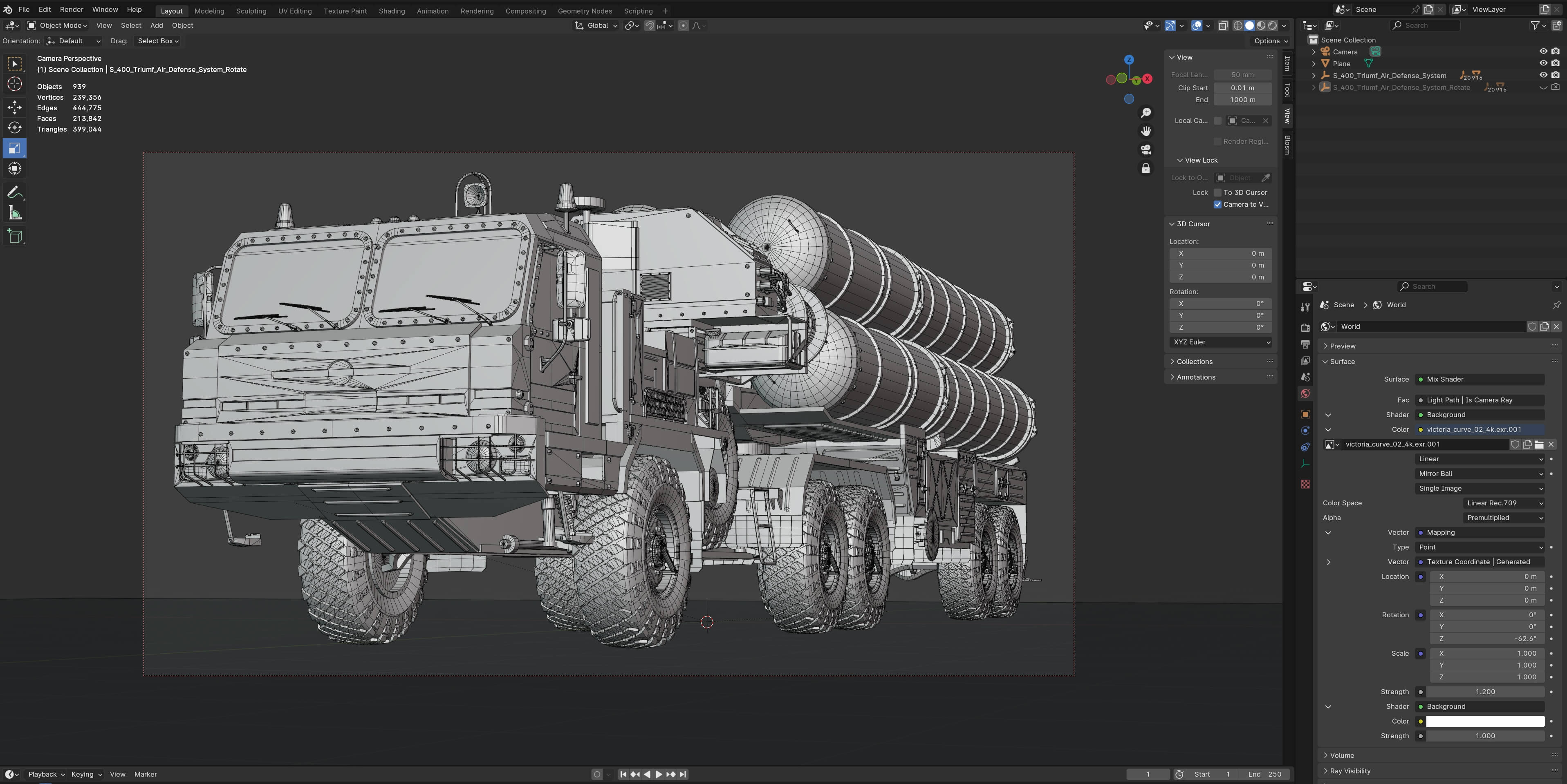 S-400 Triumf Air Defense System 3D Model by 3dstudio