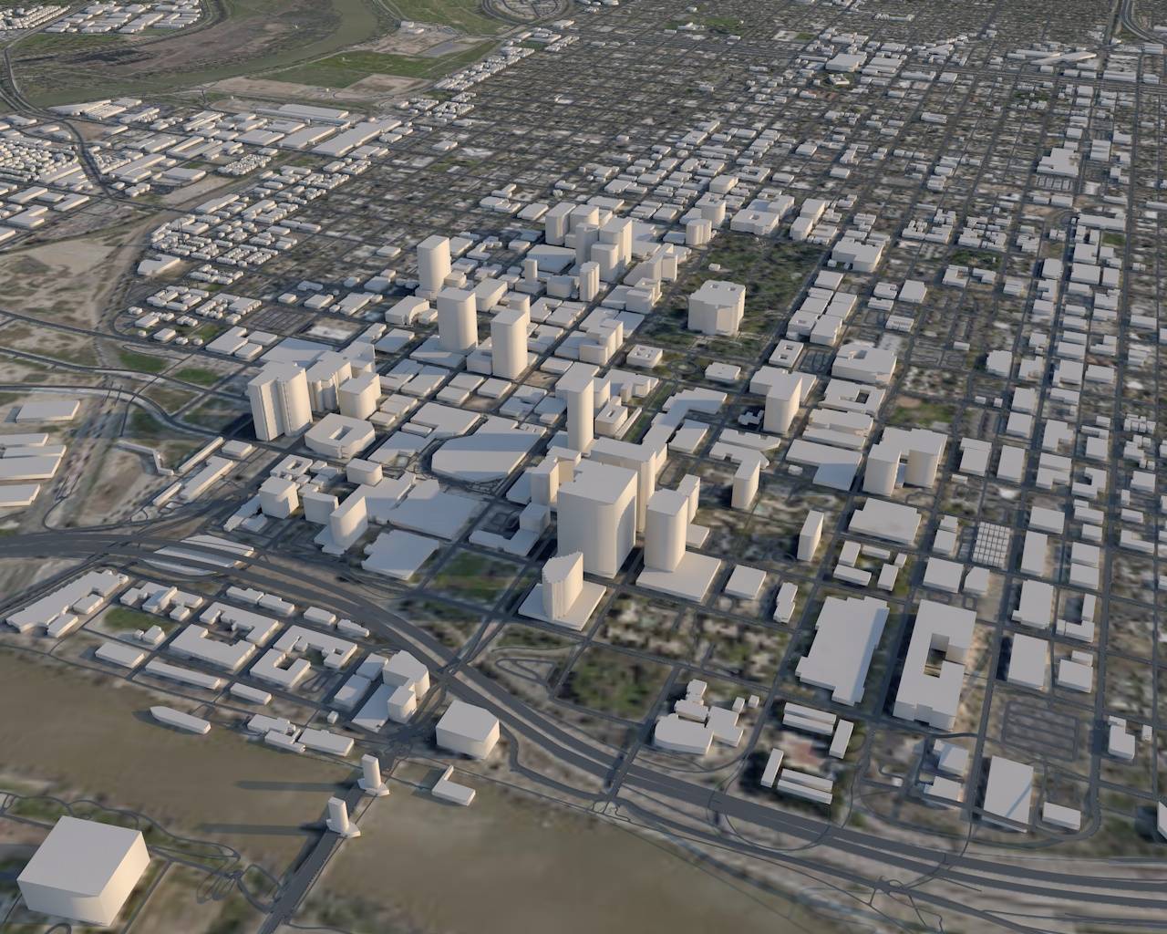 Sacramento California - 3D Model by 3dstudio