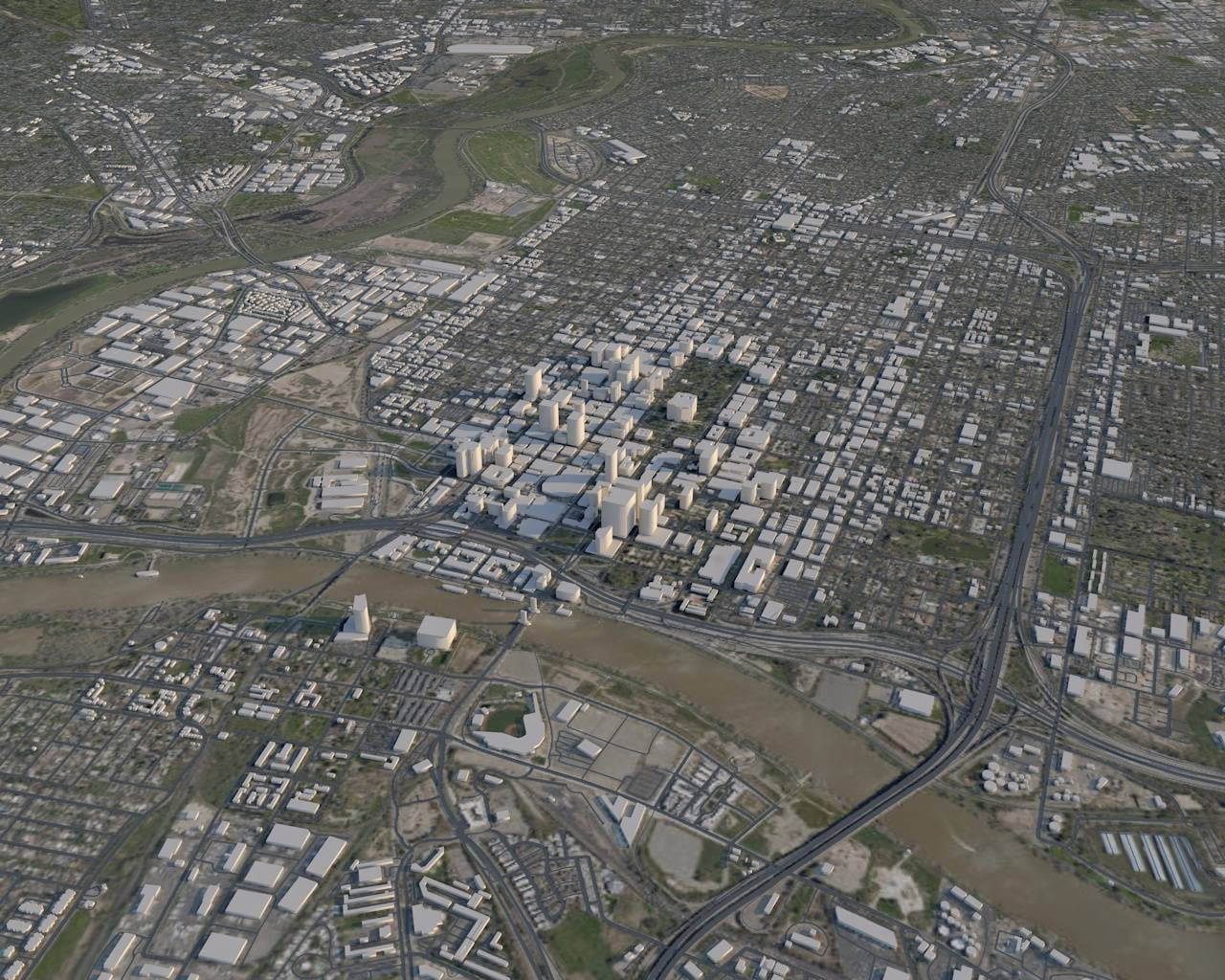 Sacramento California - 3D Model by 3dstudio
