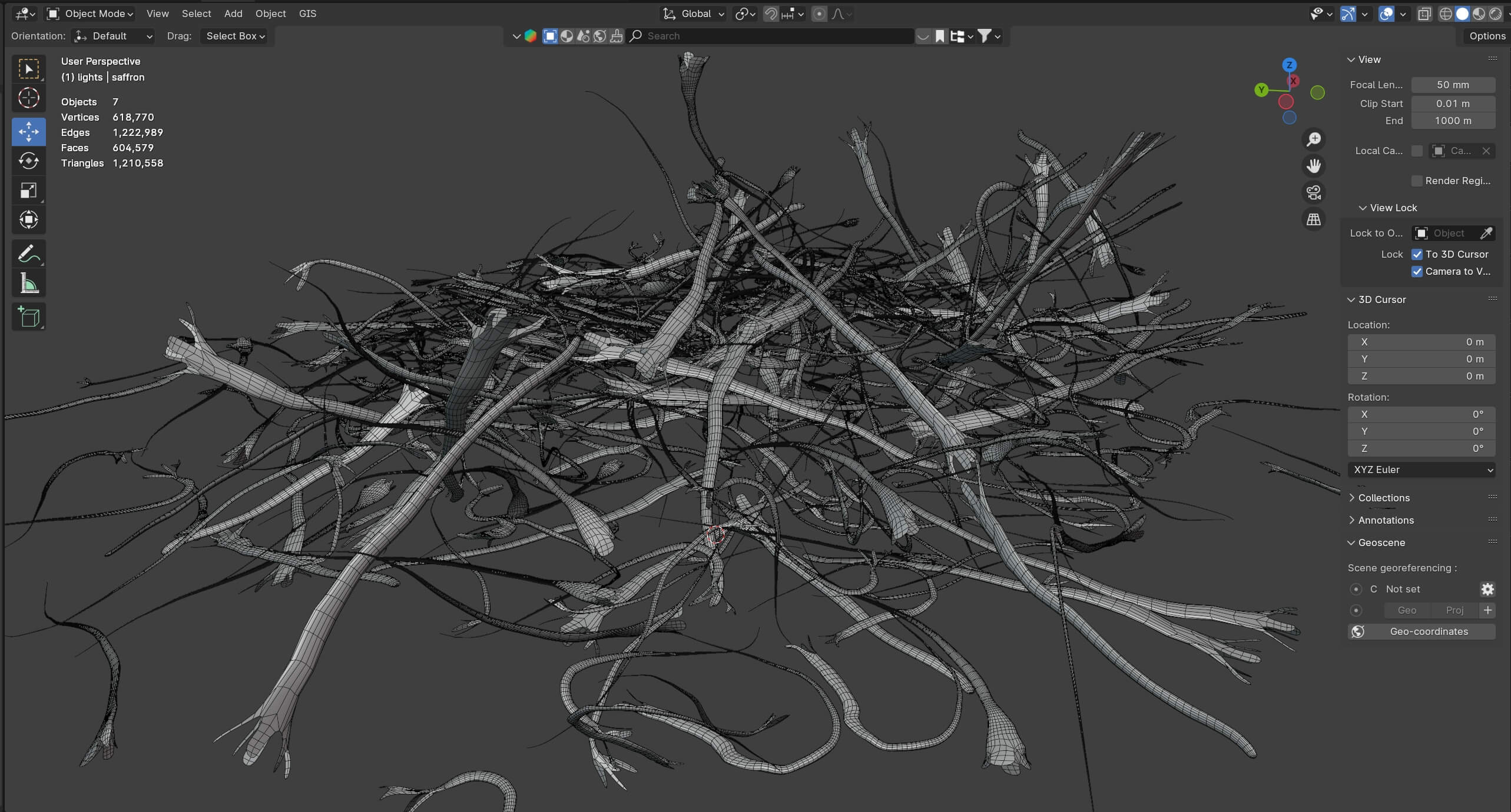 Saffron Pile 3D Model by 3dstudio