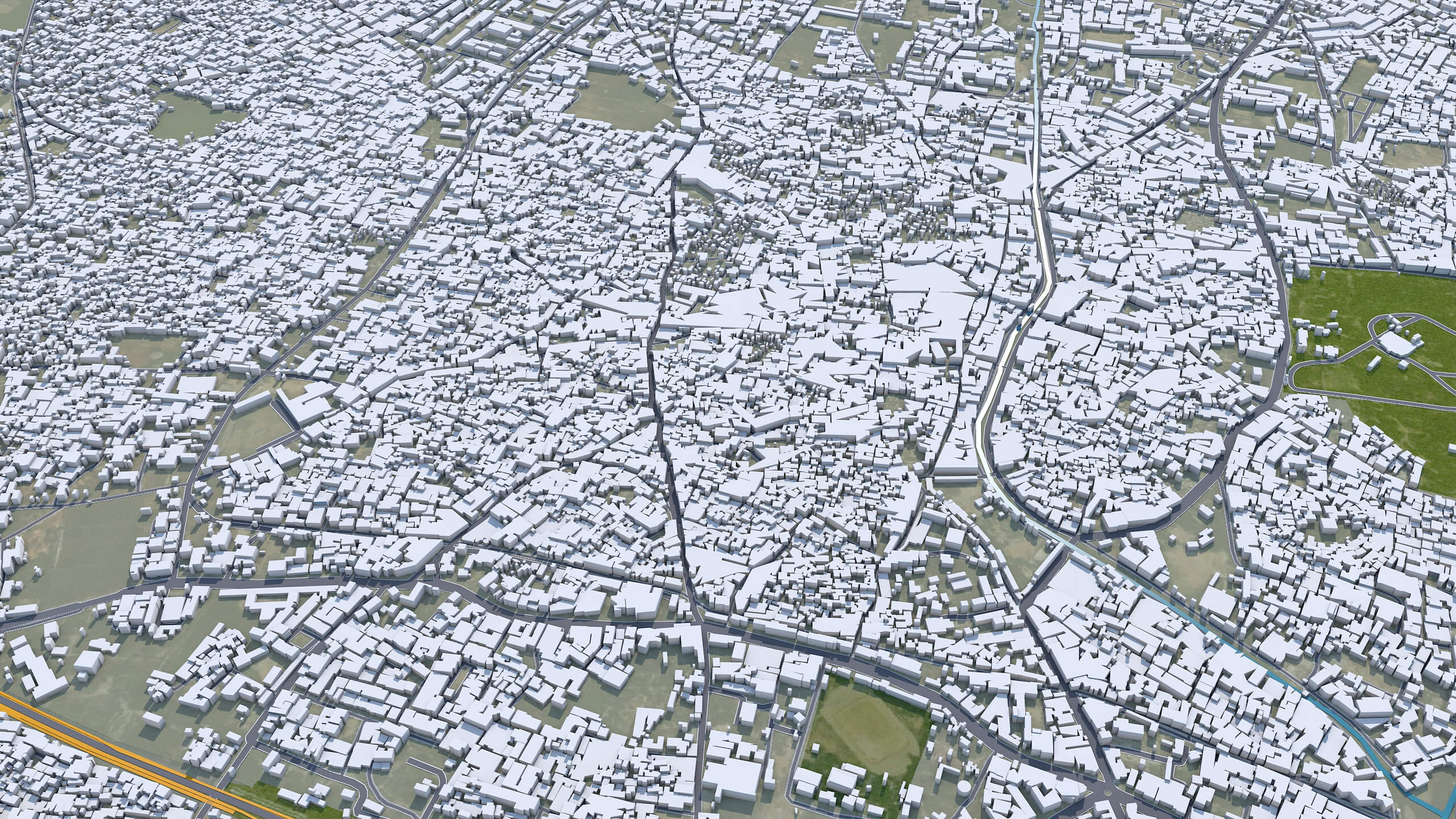 Saharanpur City Uttar Pradesh India 3D Model 30km by 3dstudio