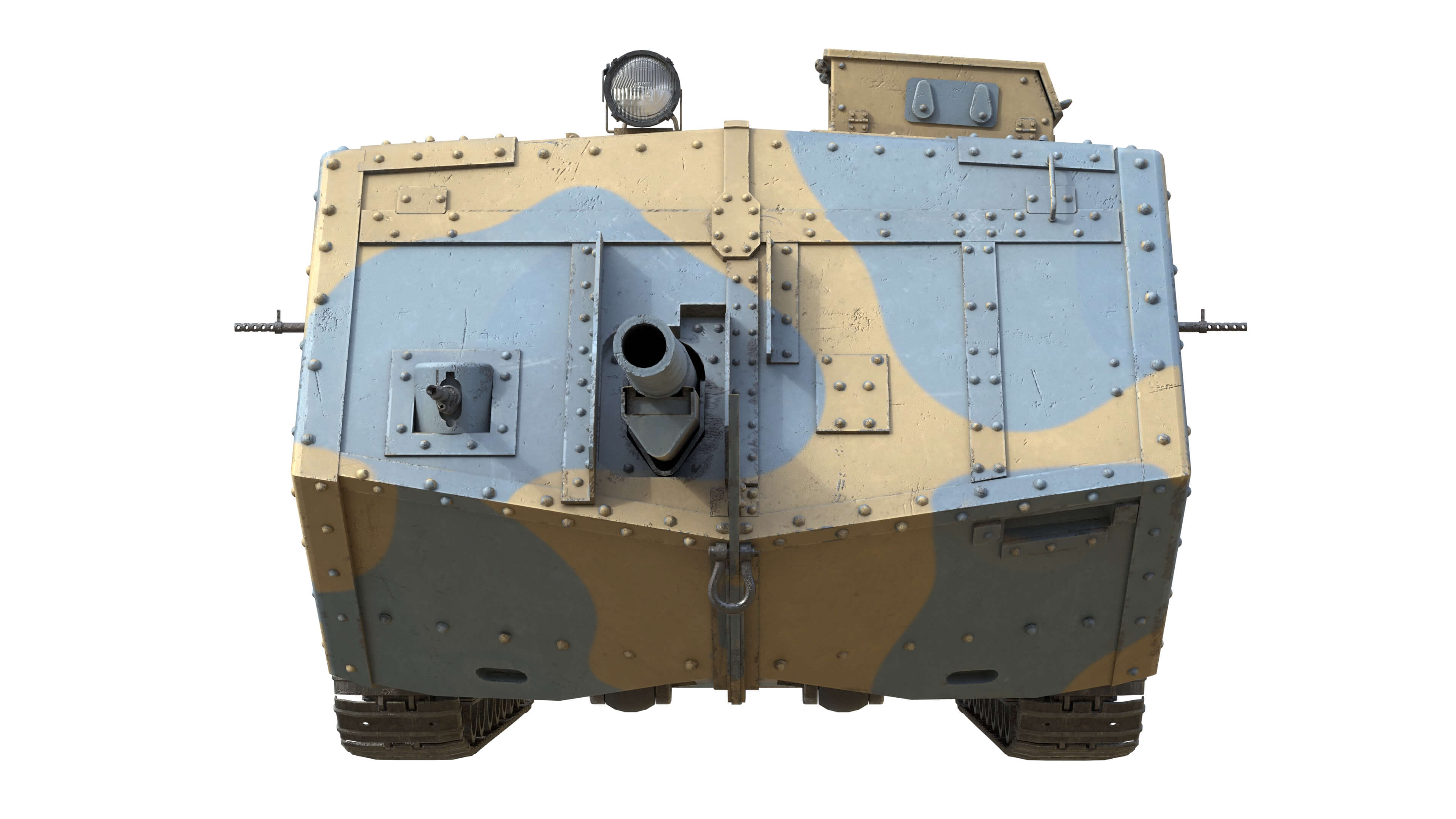 Saint Chamond Heavy Tank - 3D Model by 3dstudio