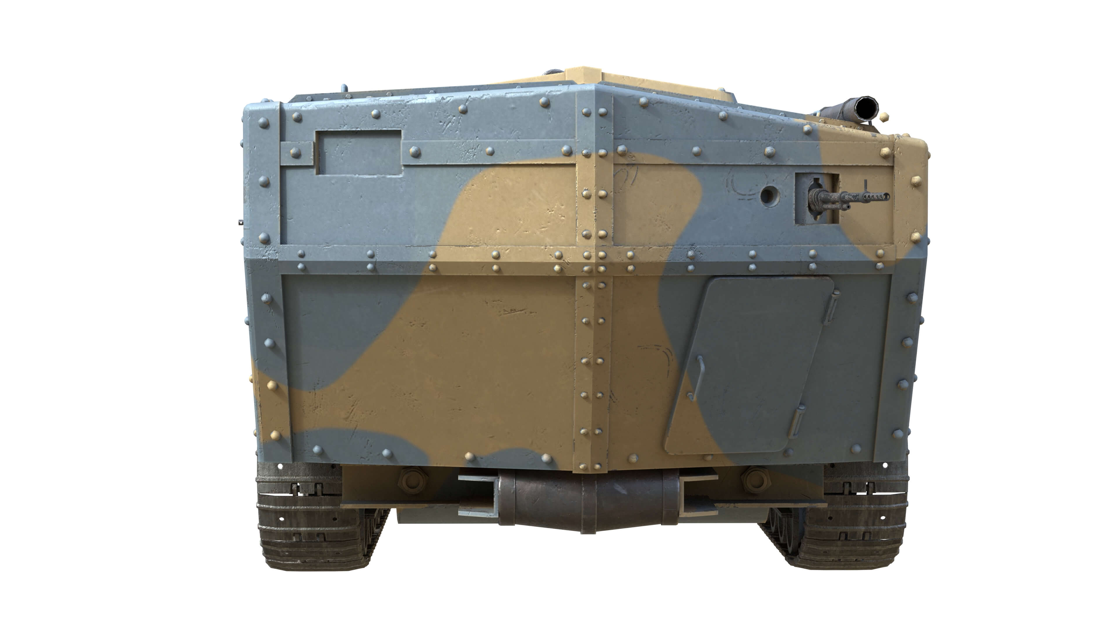 Saint Chamond Heavy Tank - 3D Model by 3dstudio