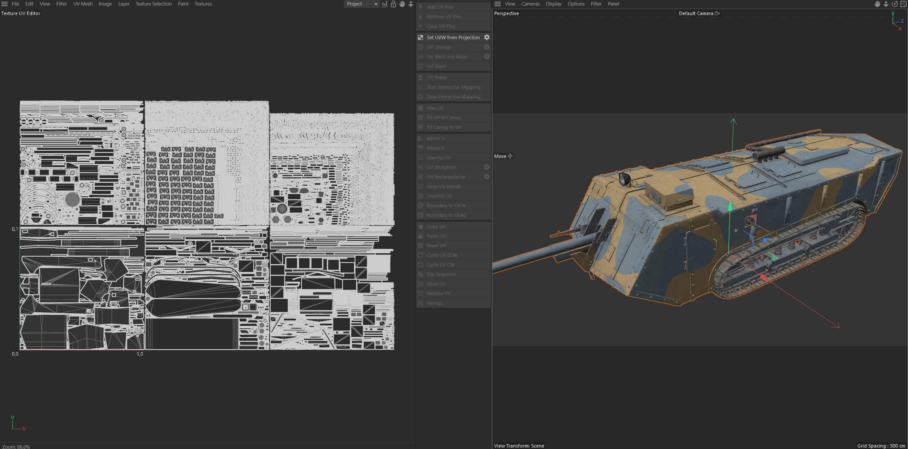 Saint Chamond Heavy Tank - 3D Model by 3dstudio