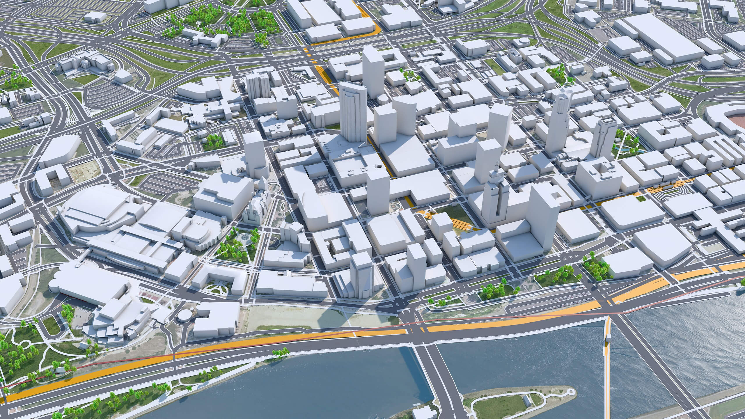 Saint Paul Downtown Minnesota 6km - 3D Model by 3dstudio