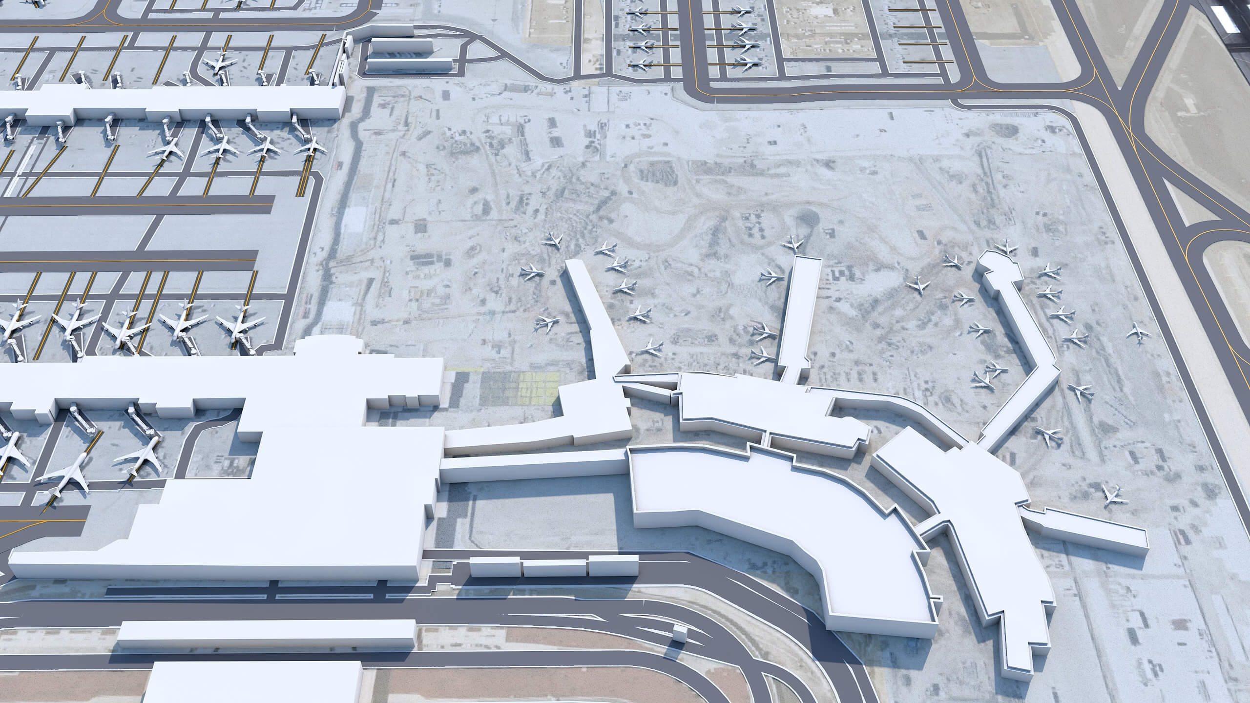 Salt Lake City Airport - 3D Model by 3dstudio