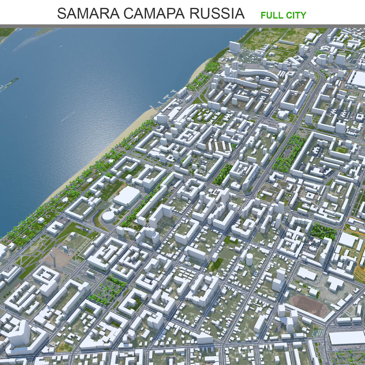 Samara, Camapa Russia 70km - 3D Model by 3dstudio