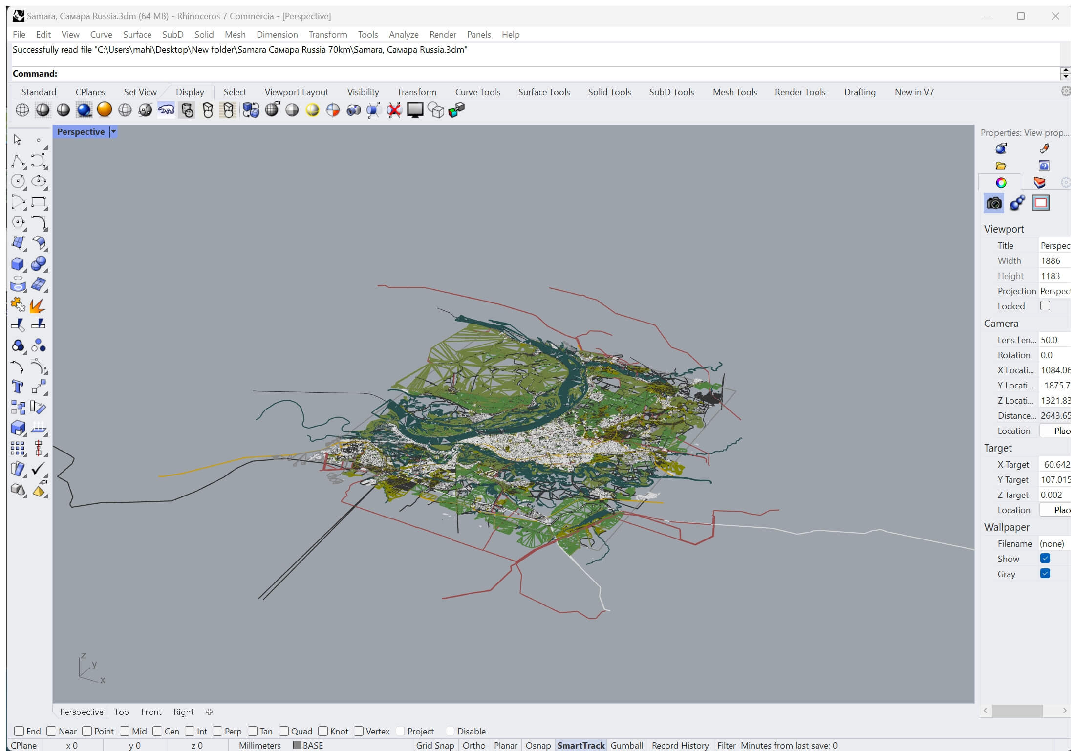 Samara, Camapa Russia 70km - 3D Model by 3dstudio