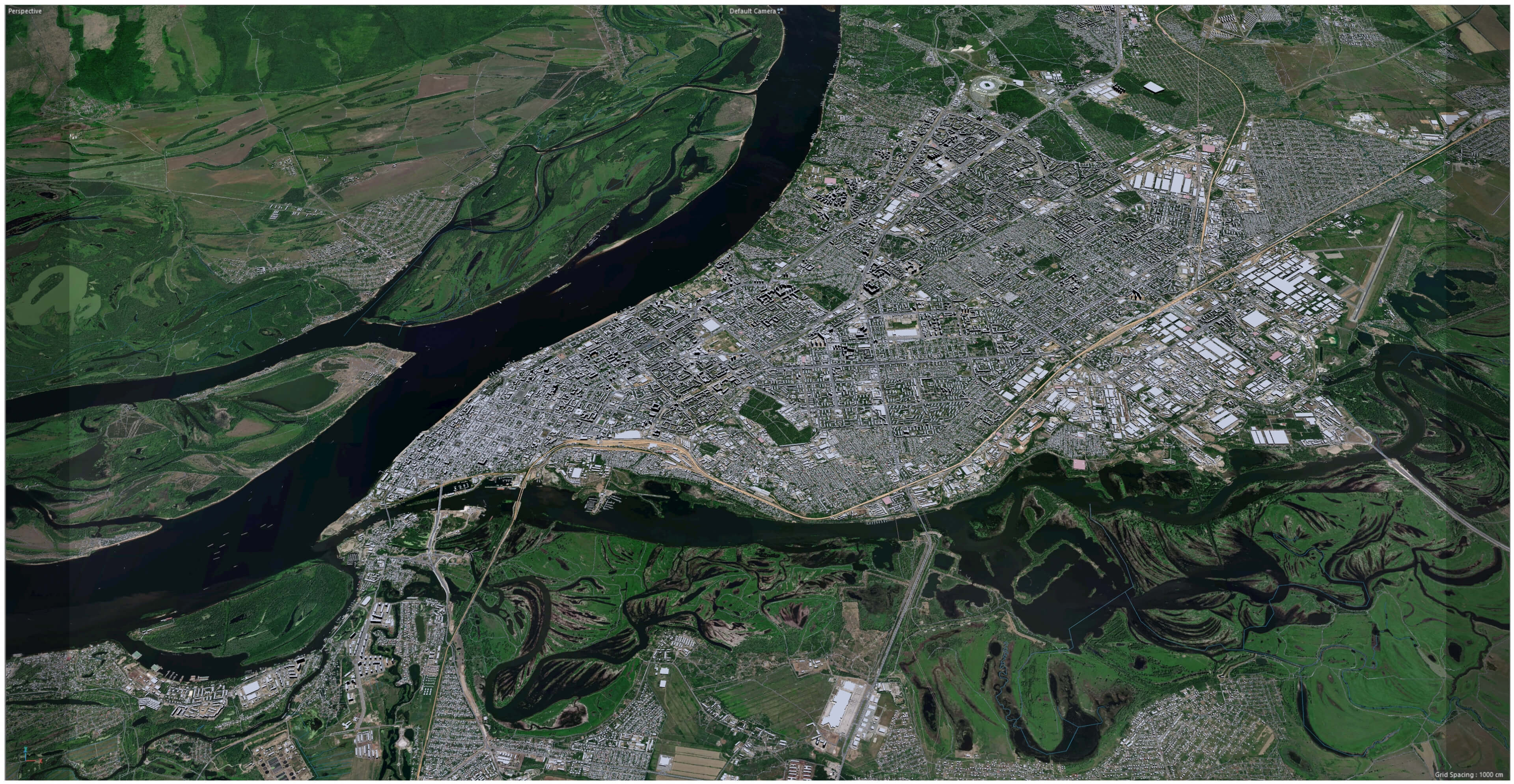 Samara, Camapa Russia 70km - 3D Model by 3dstudio