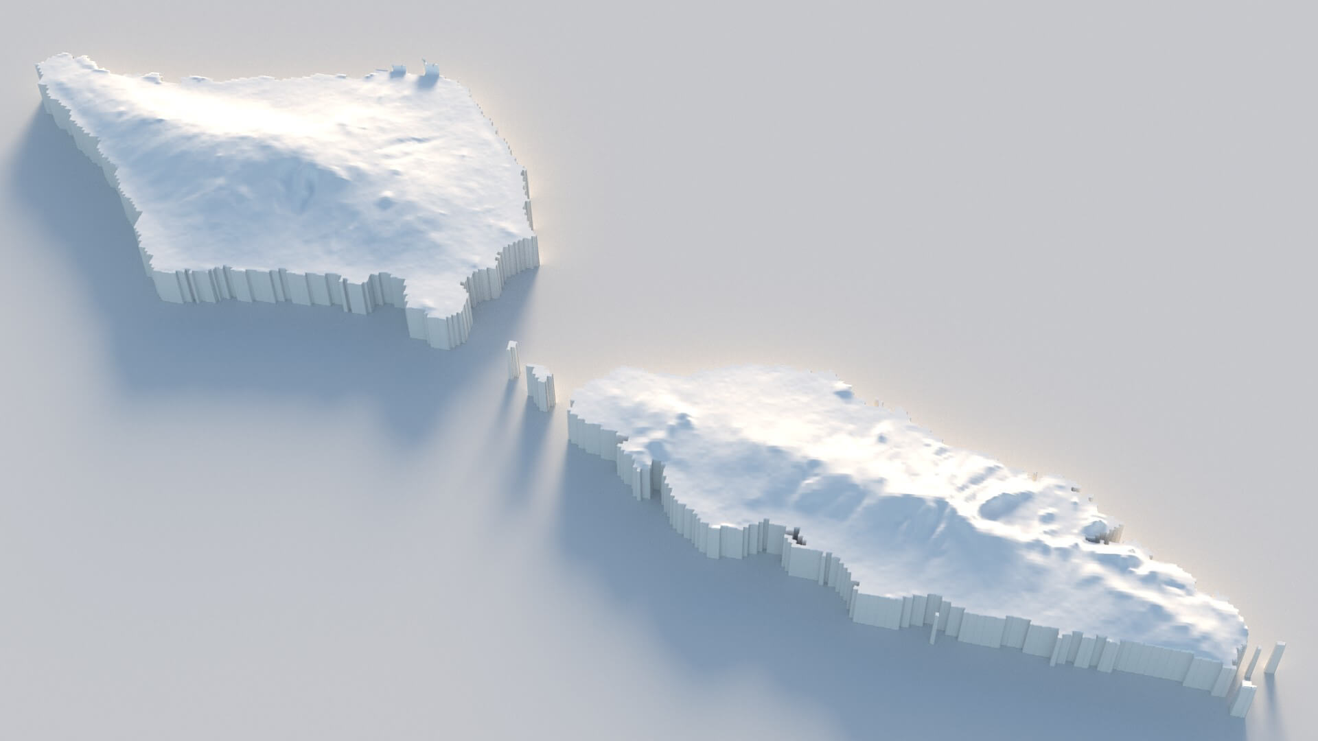 Samoa Terrain Map - 3D Model by 3dstudio