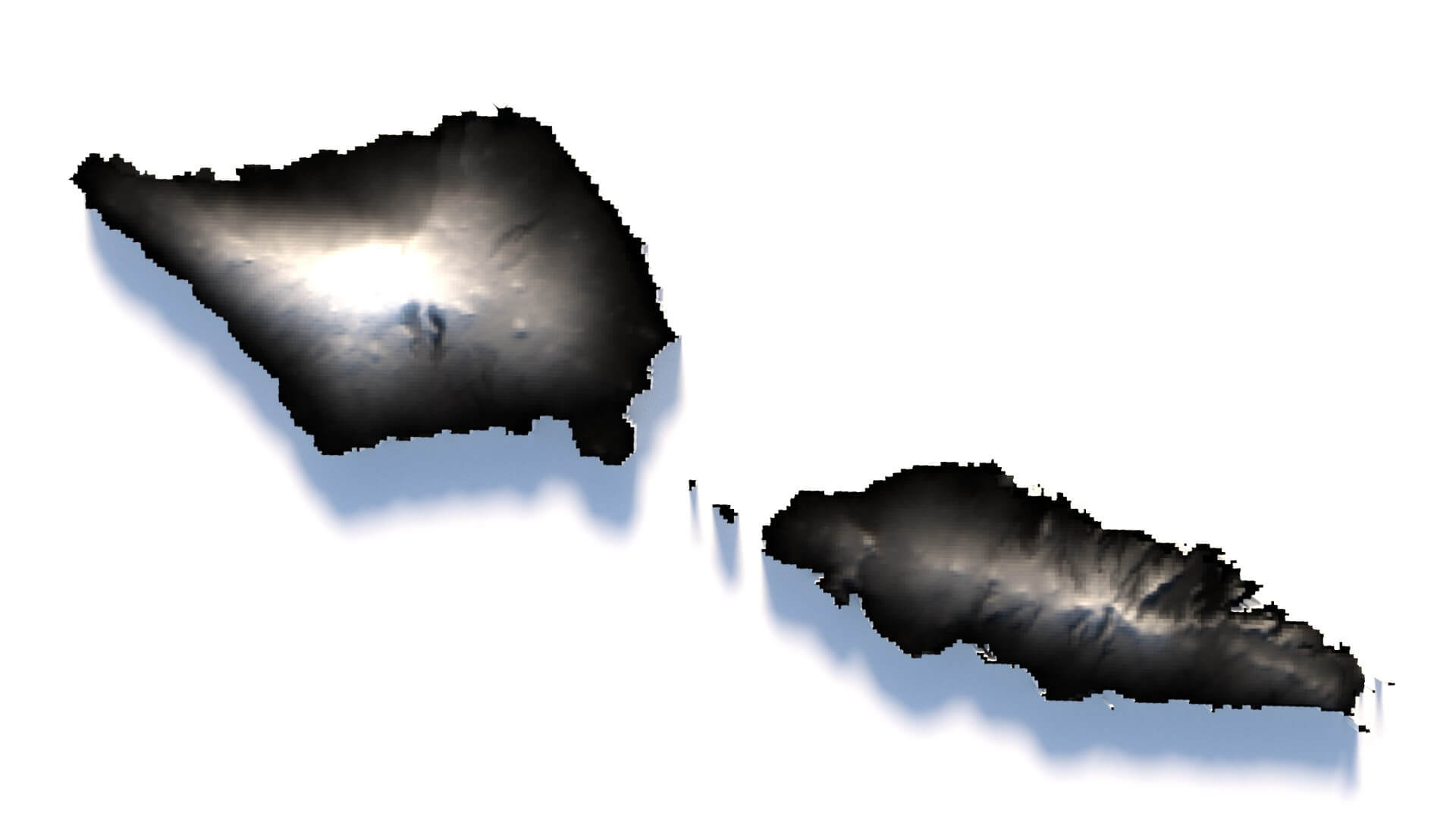 Samoa Terrain Map - 3D Model by 3dstudio