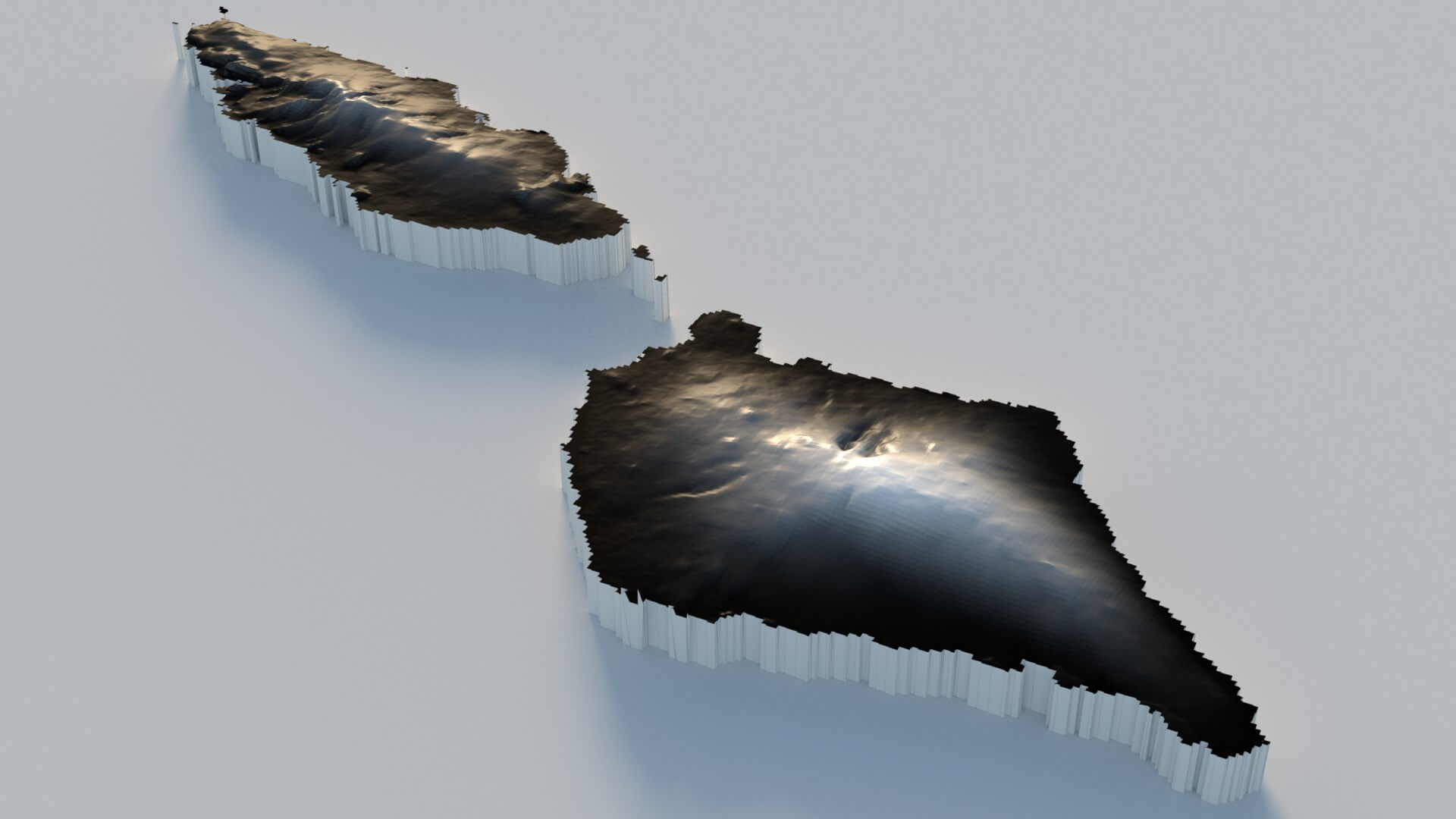 Samoa Terrain Map - 3D Model by 3dstudio